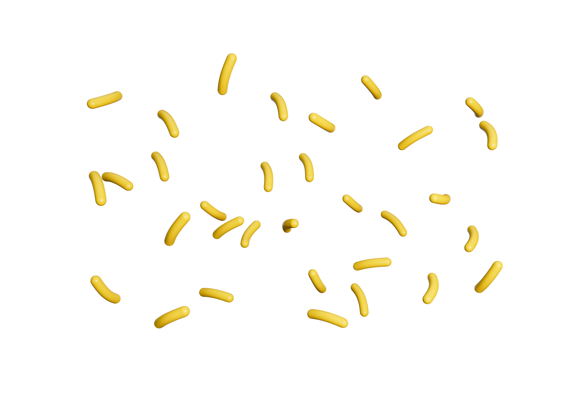Yellow sprinkles, granules and texture 3d illustration 27243712 PNG