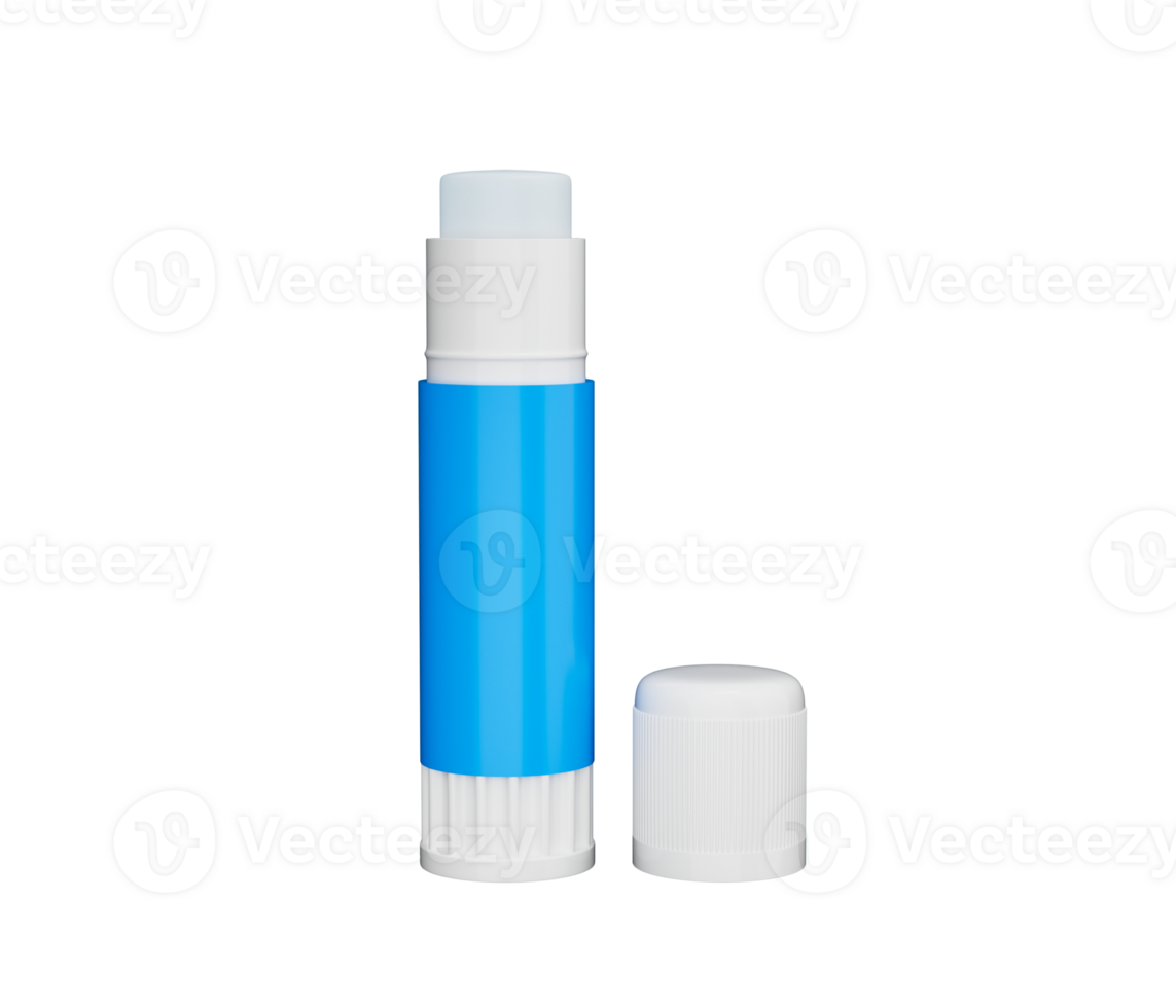Open Paper Glue Stick With Cap 3d Illustration 27243832 Png