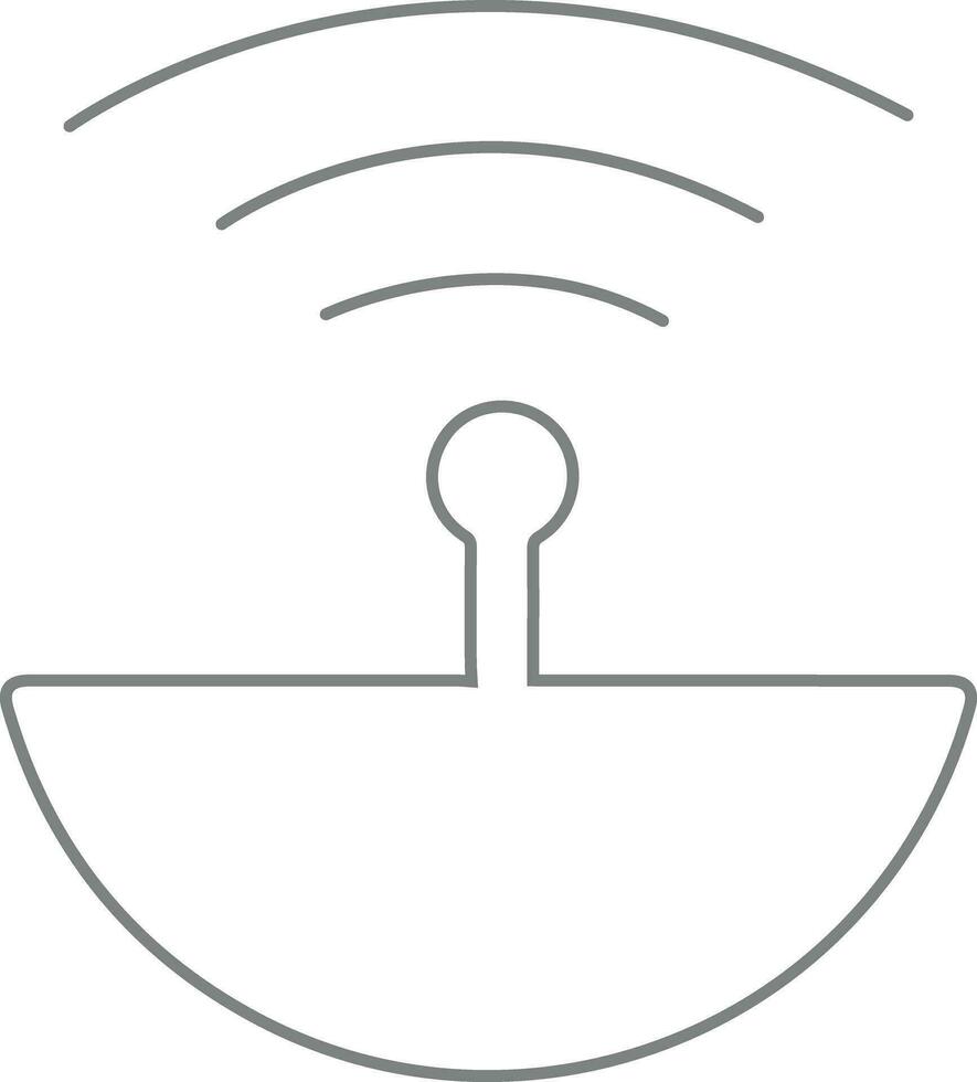 Satellite dish icon over white background. Broadcasting pictogram vector illustration 27245457 ...