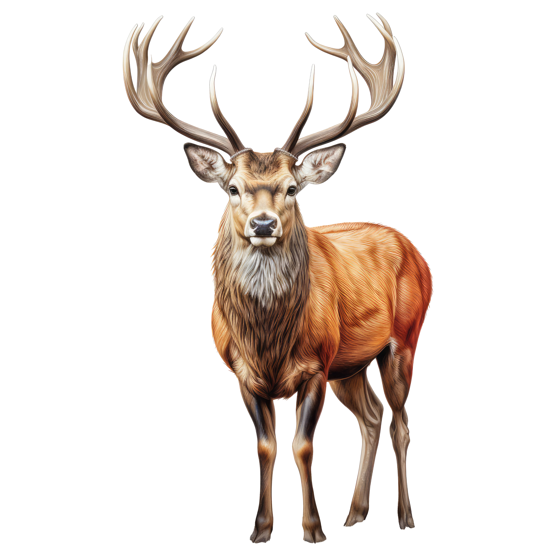 Deer isolated on transparent background . AI Generated 27246651 PNG