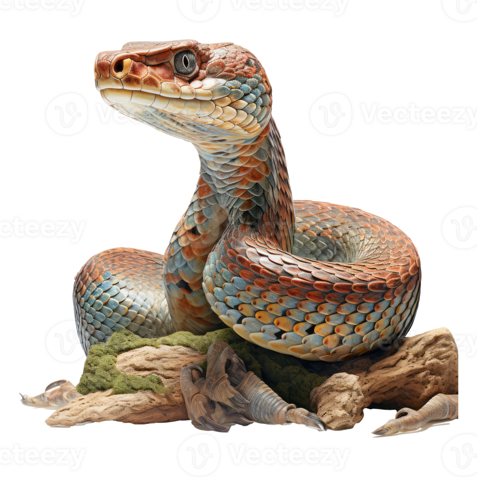 snake isolated on transparent background . AI Generated 27247114 PNG