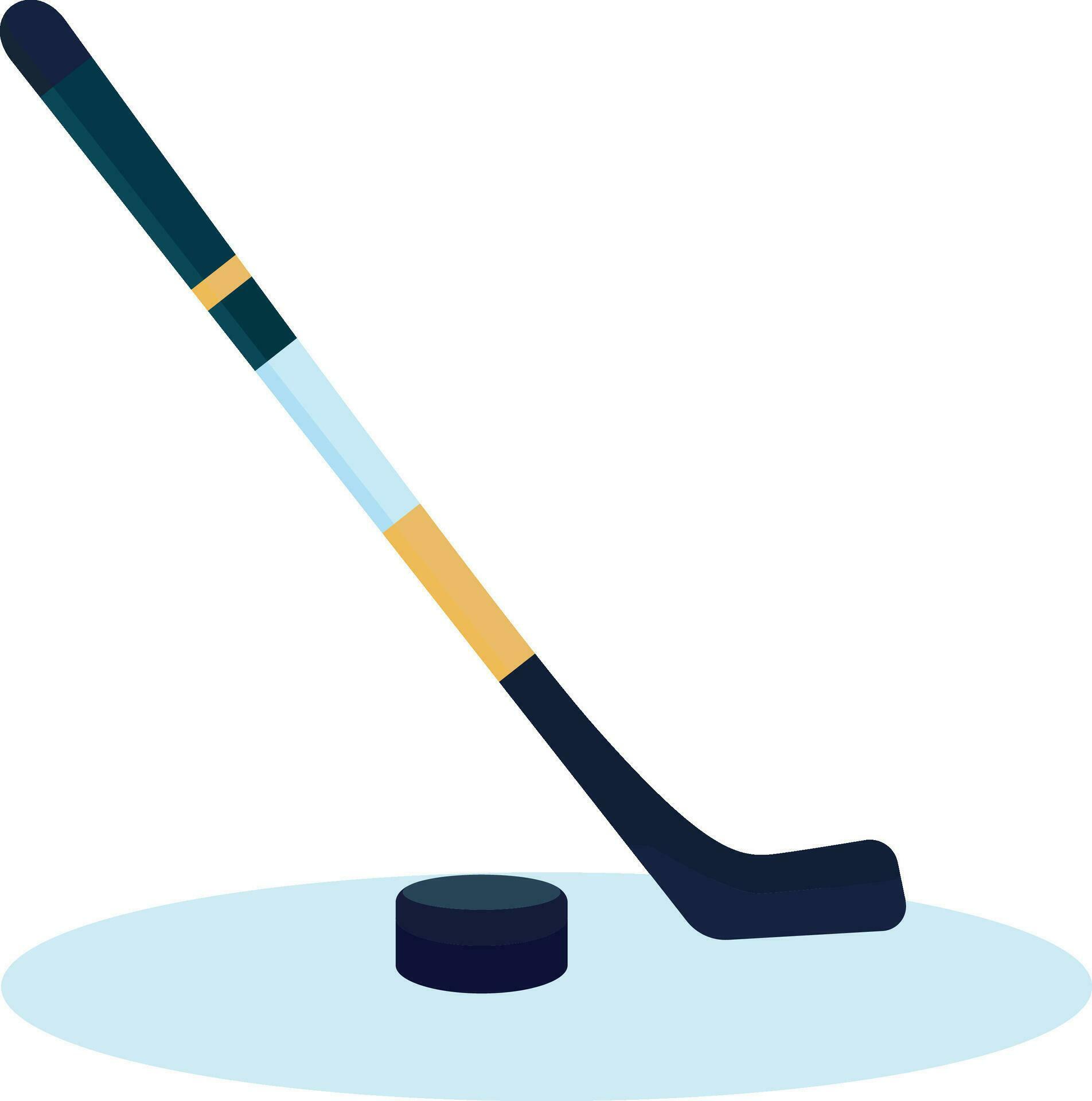 ice hockey stick and puck flat style vector illustration, puck game ... ice hockey stick and puck flat style vector illustration, puck game ...