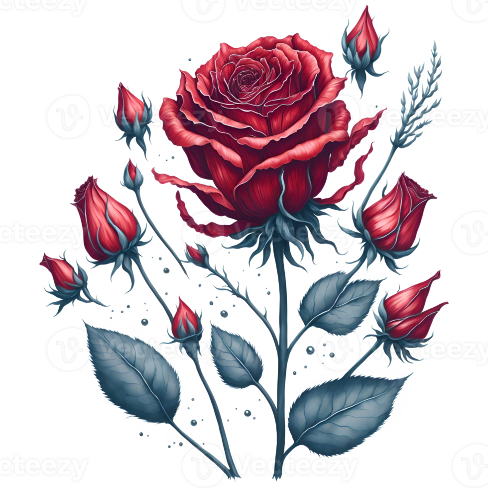 Hand-Drawn Watercolor Red Rose PNG Design, Generative AI 27248410 PNG Hand-Drawn Watercolor Red Rose PNG Design, Generative AI 27248410 PNG
