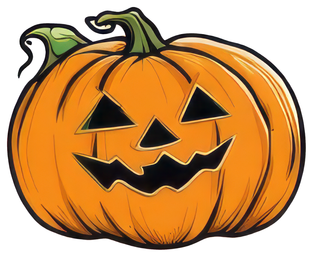 Creepy Halloween Pumpkin Sticker Design 27249813 PNG Creepy Halloween Pumpkin Sticker Design 27249813 PNG