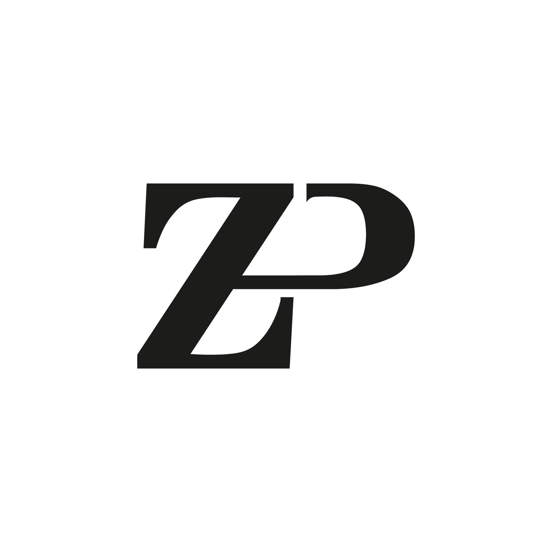 ZP initial logo 27250156 Vector Art at Vecteezy