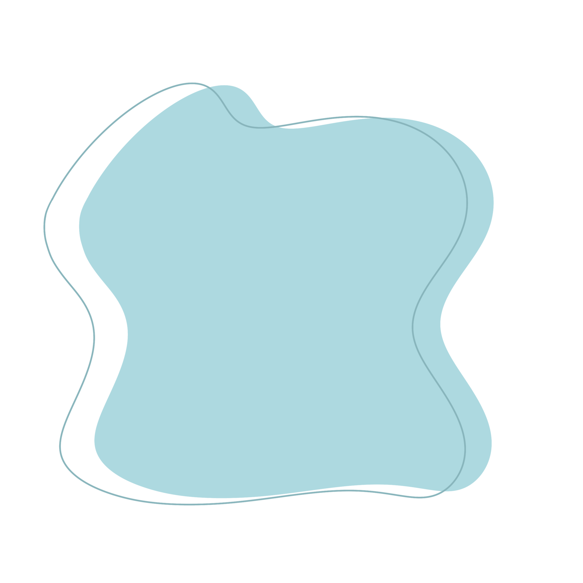 Abstract Colorful Blob Shape Modern Aesthetic Hand Drawn Illustration