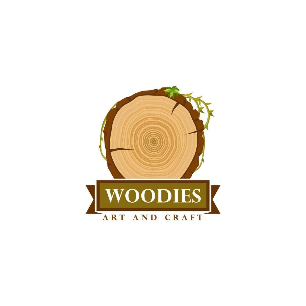modern wood craft vector Logo design 27254220 Vector Art at Vecteezy