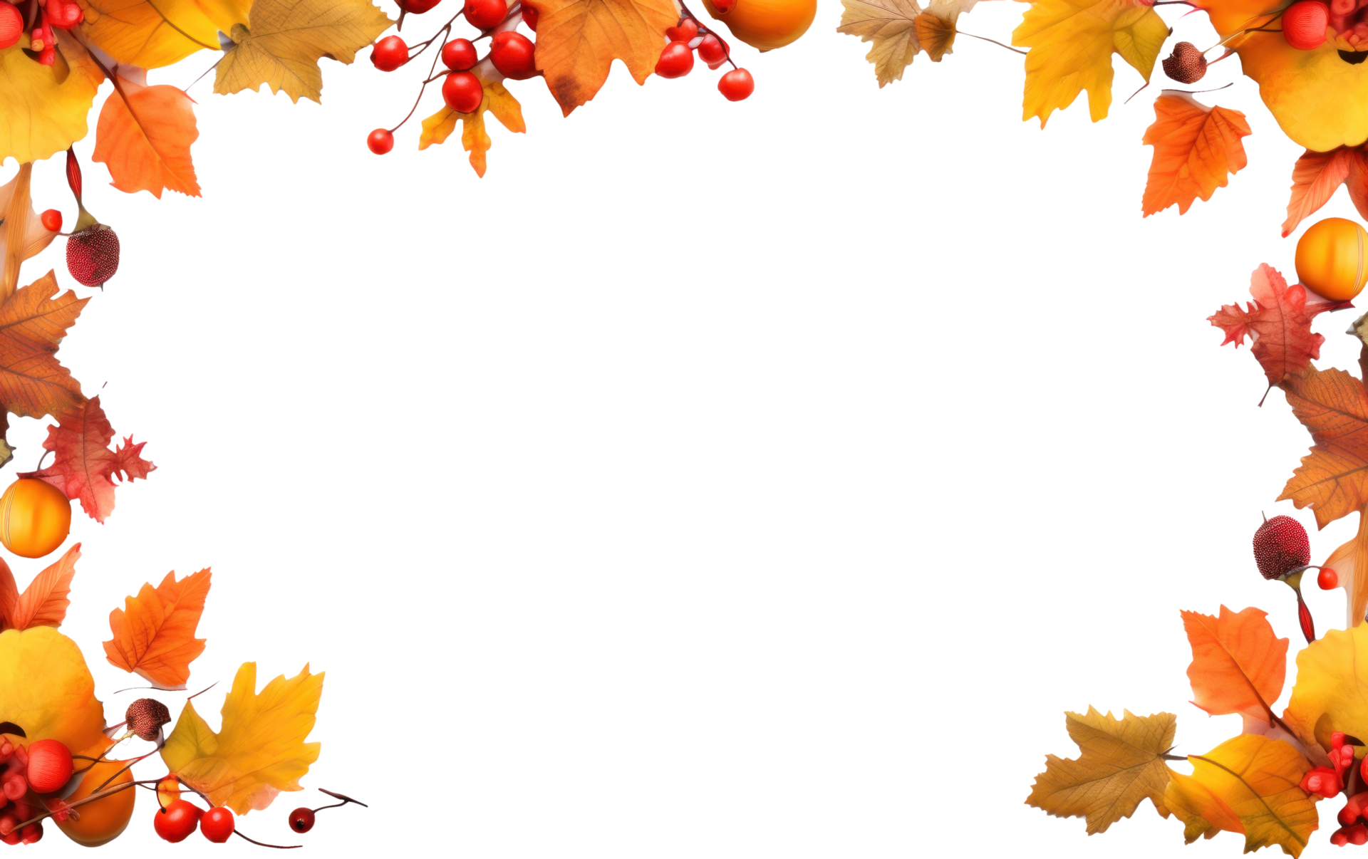 autumn leaves frame with berries and leaves 27254714 PNG autumn leaves frame with berries and leaves 27254714 PNG