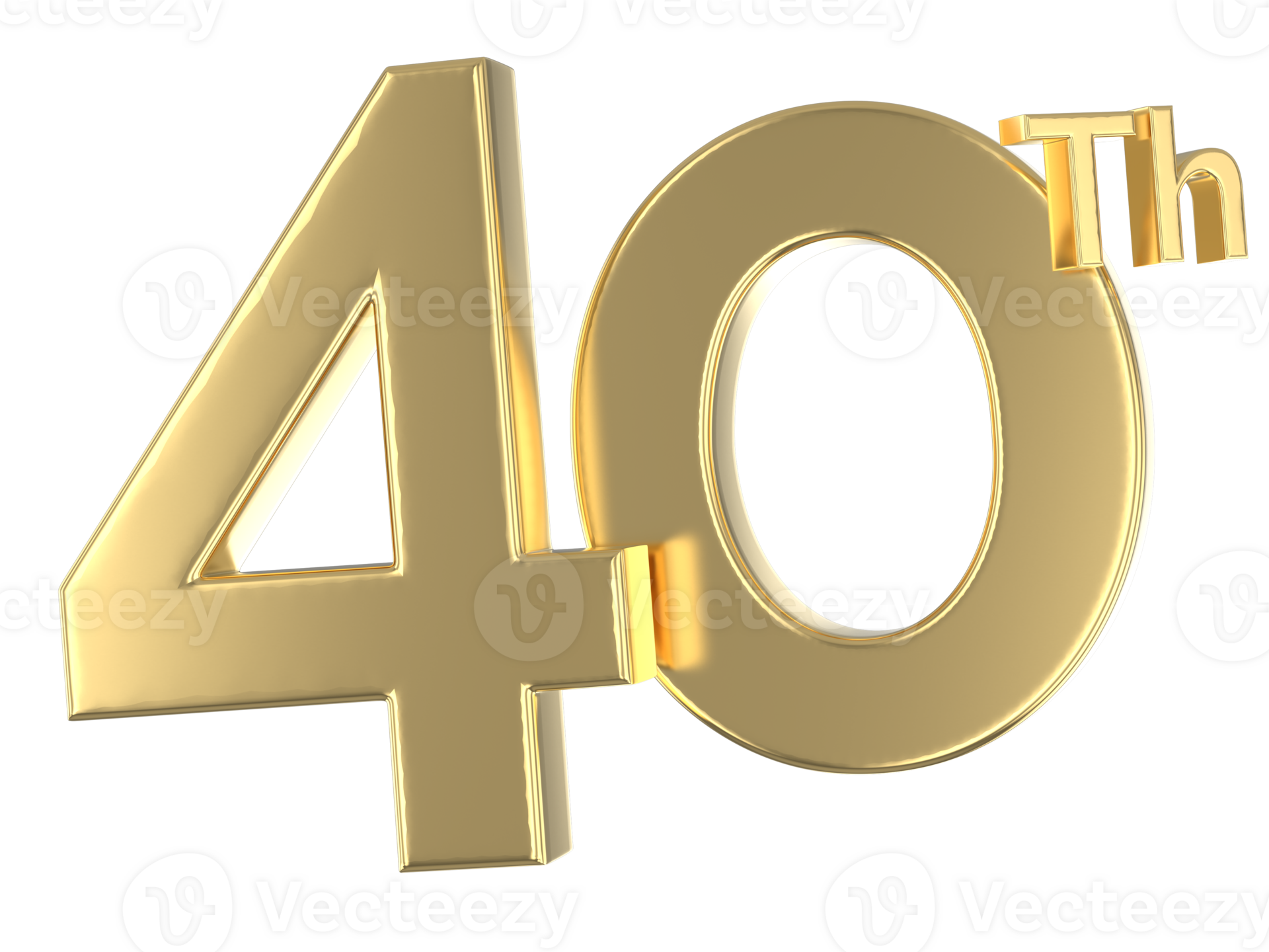 Happy Anniversary Number Gold 27255632 PNG