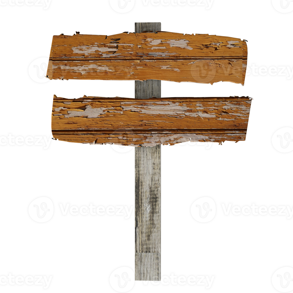 wooden signpost isolated on transparent background 27256316 PNG