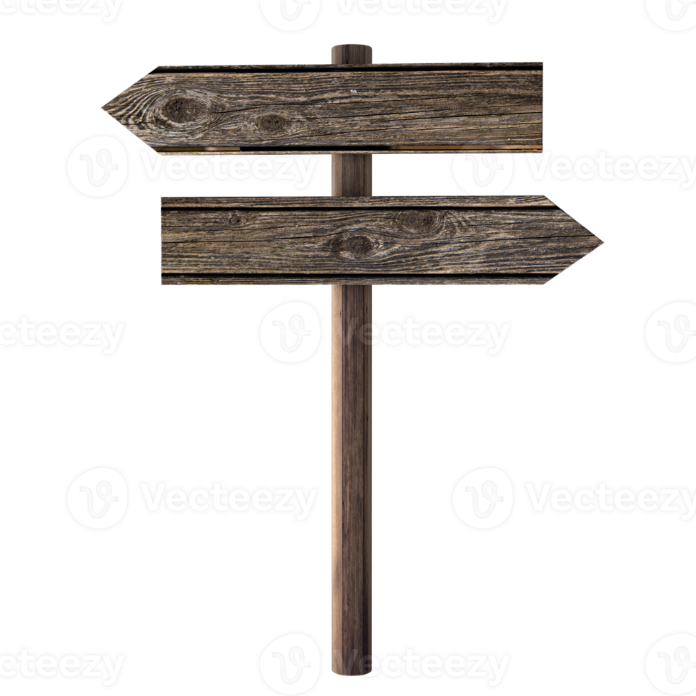 wooden signpost isolated on transparent background 27256330 PNG