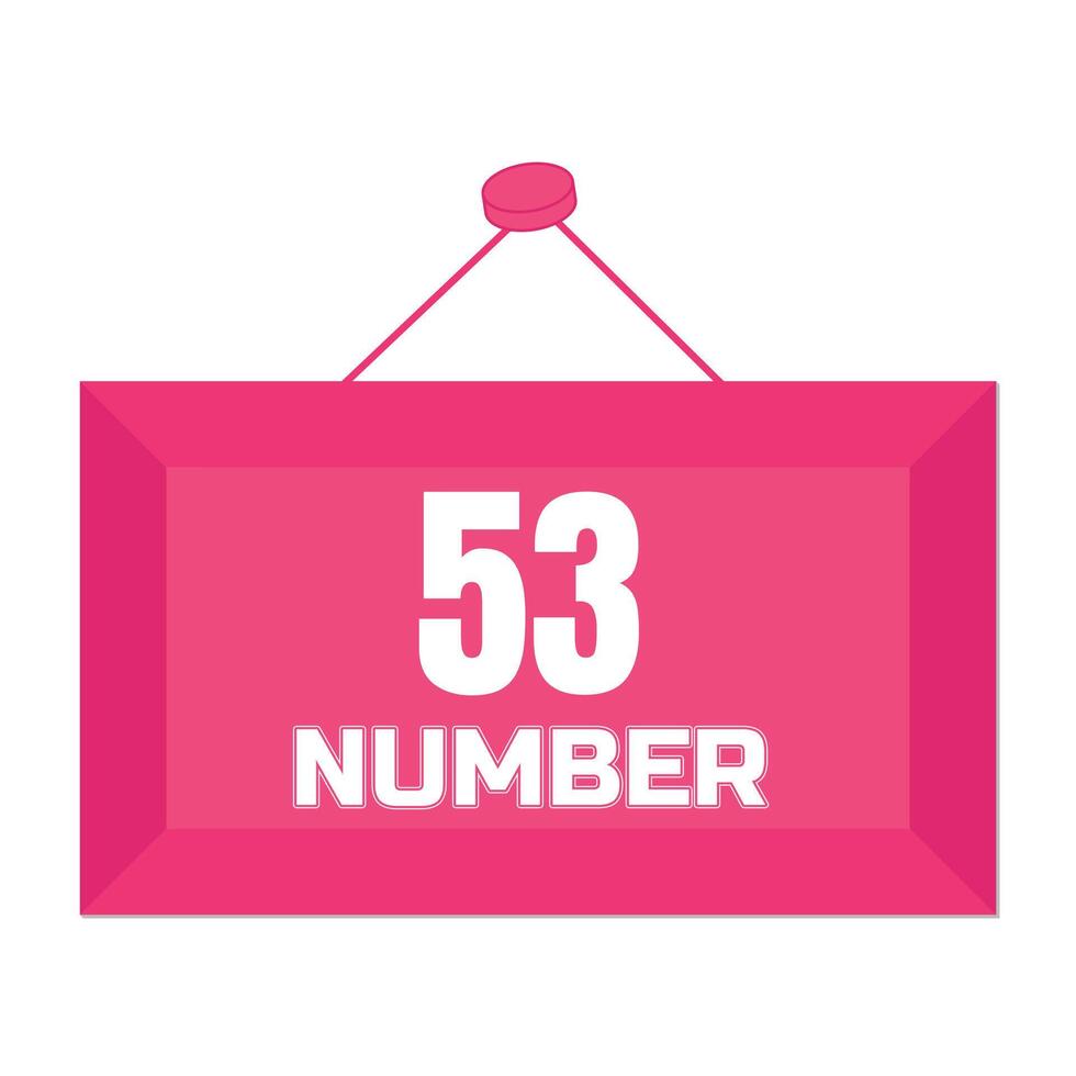 53 Number design with sign board 27258472 Vector Art at Vecteezy 53 Number design with sign board 27258472 Vector Art at Vecteezy