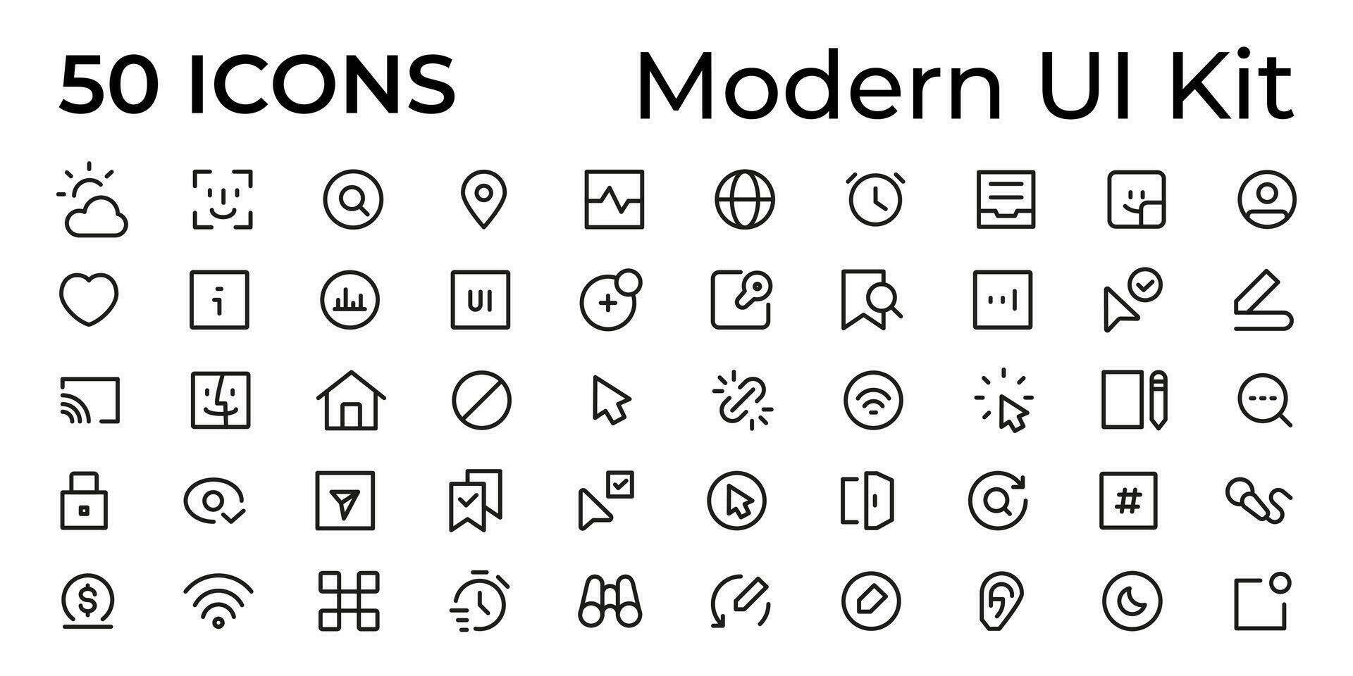 Mega set of ui ux icons, user interface icon set collection 27261134 Vector Art at Vecteezy