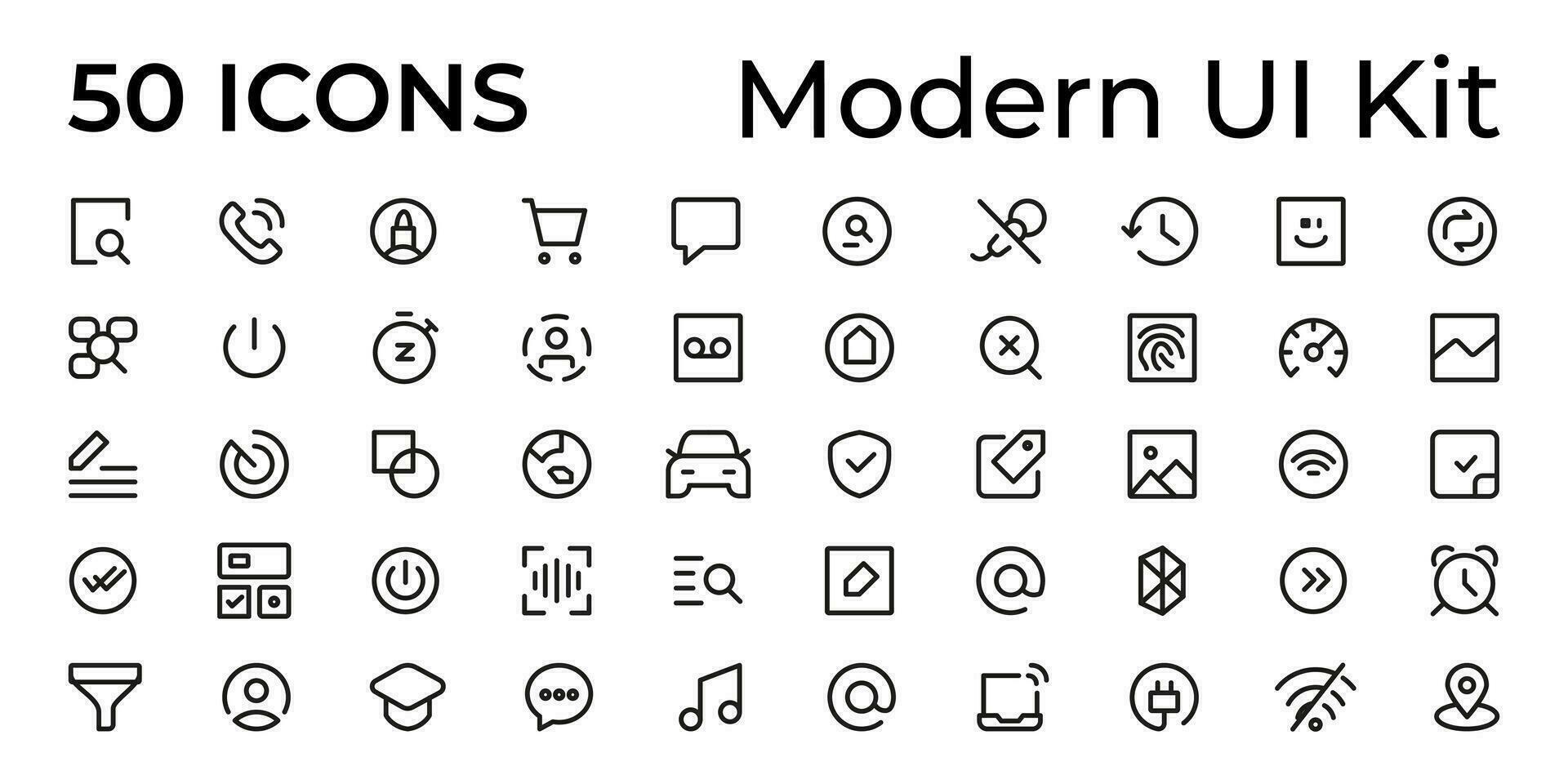 Mega Set Of Ui Ux Icons User Interface Icon Set Collection 27261148
