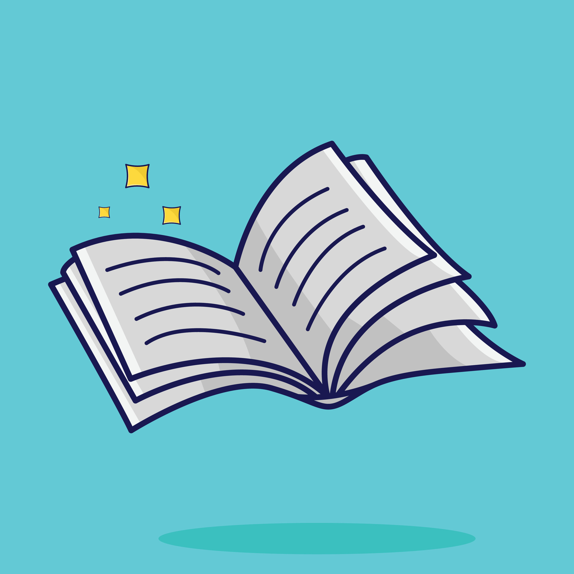 Open Book Cartoon 27261649 Vector Art at Vecteezy