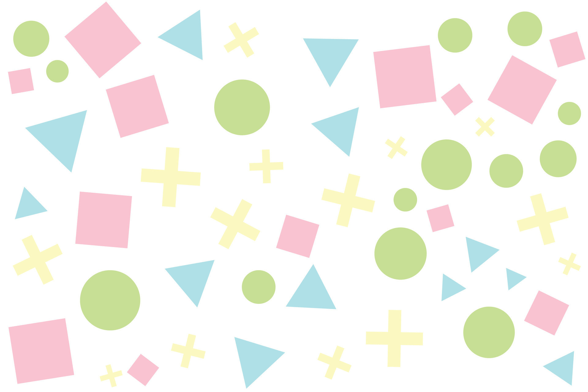 Pattern of colored shapes on white background 27262699 Vector Art at ...