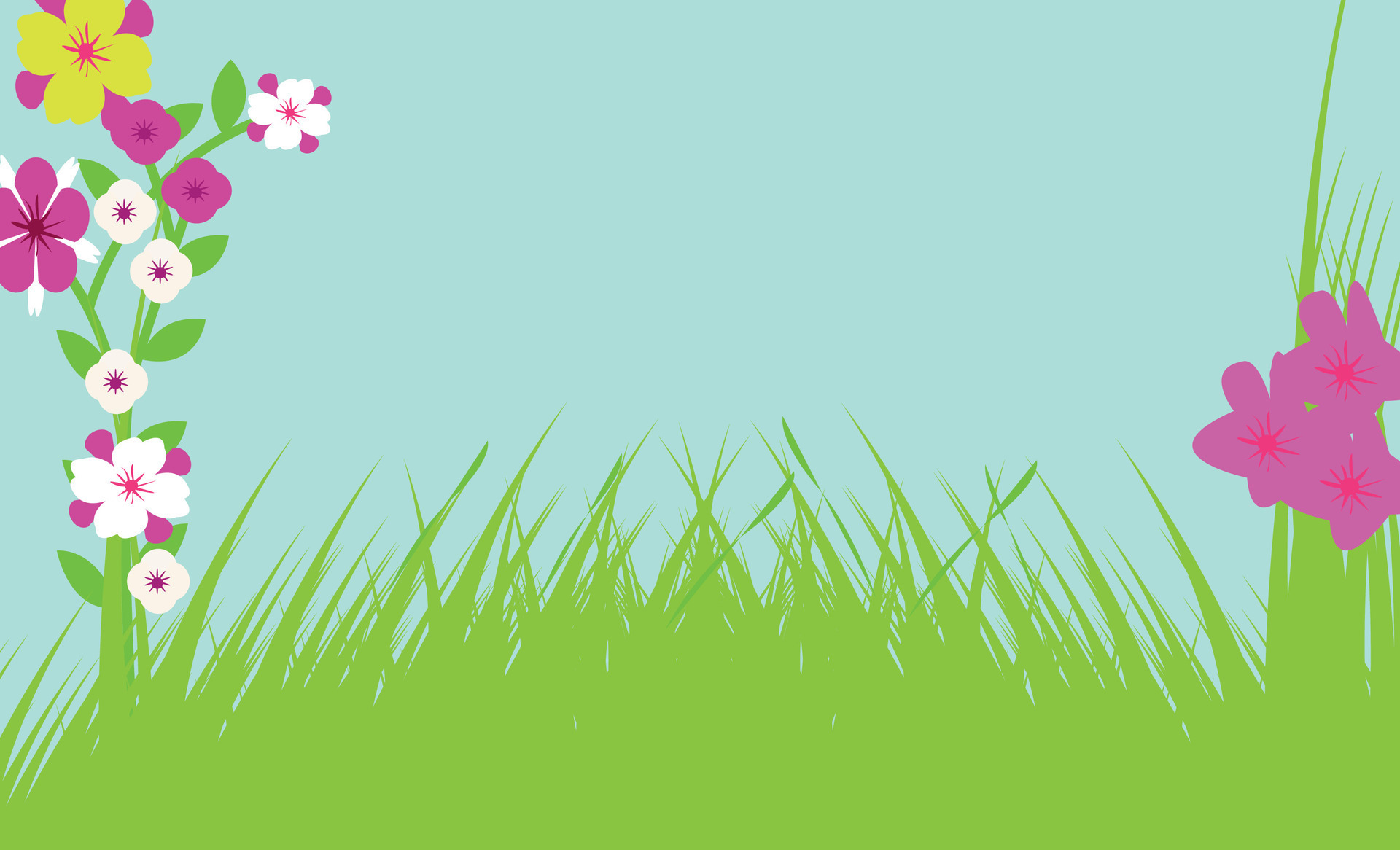Vector landscape spring background with flowers. 27263570 Vector Art at ...
