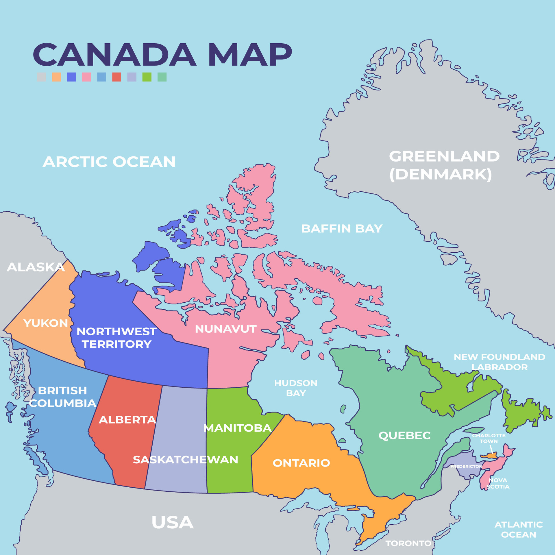Canada Map Template 27263607 Vector Art at Vecteezy