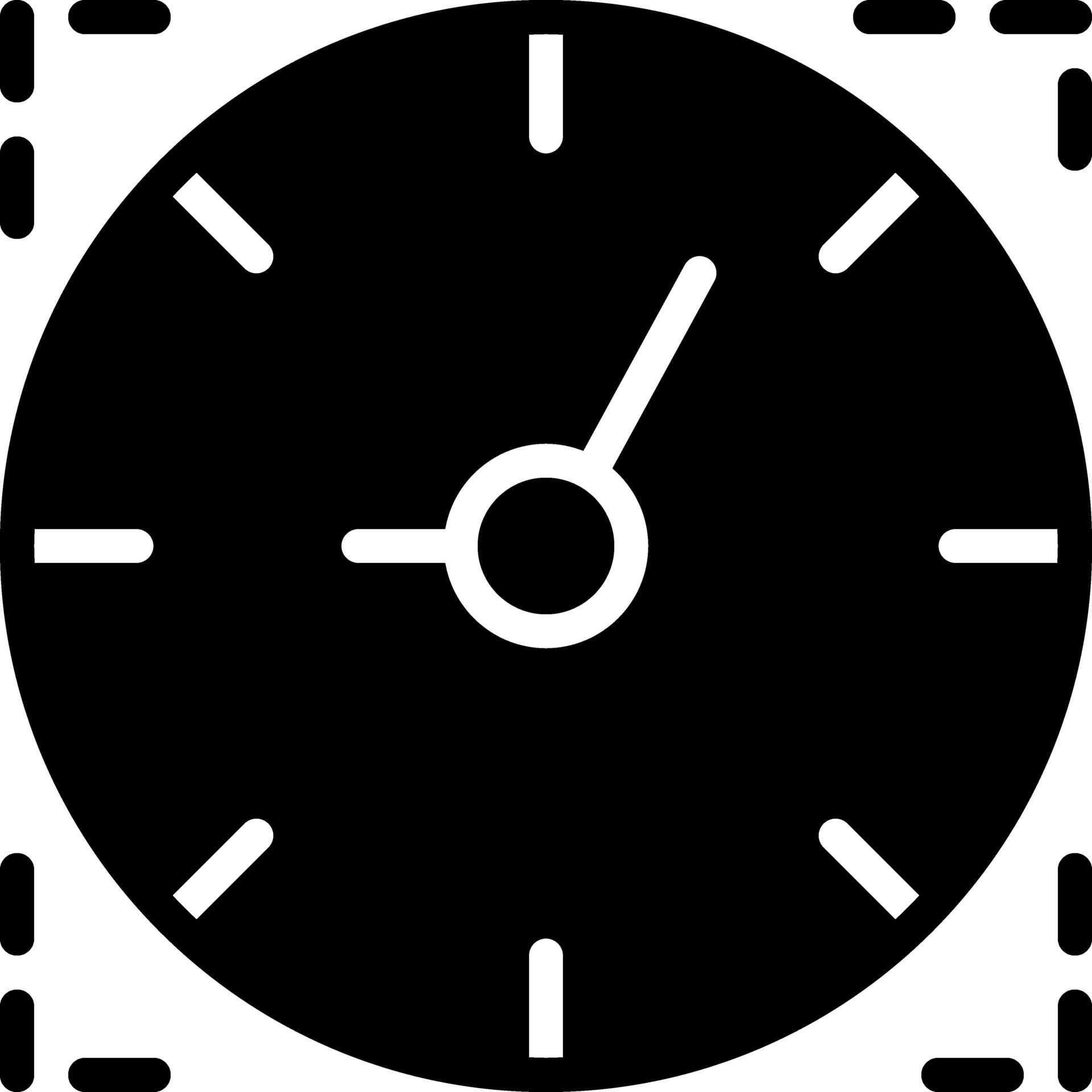 solid icon for time 27266749 Vector Art at Vecteezy