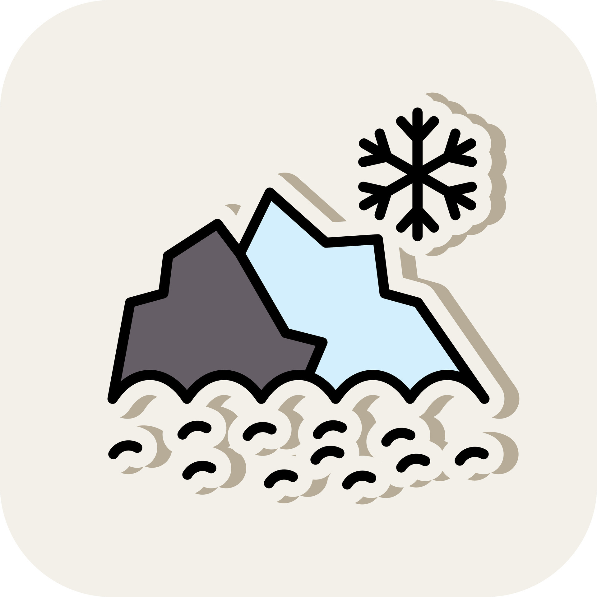 Snowy mountain peak Vector Icon Design 27267212 Vector Art at Vecteezy