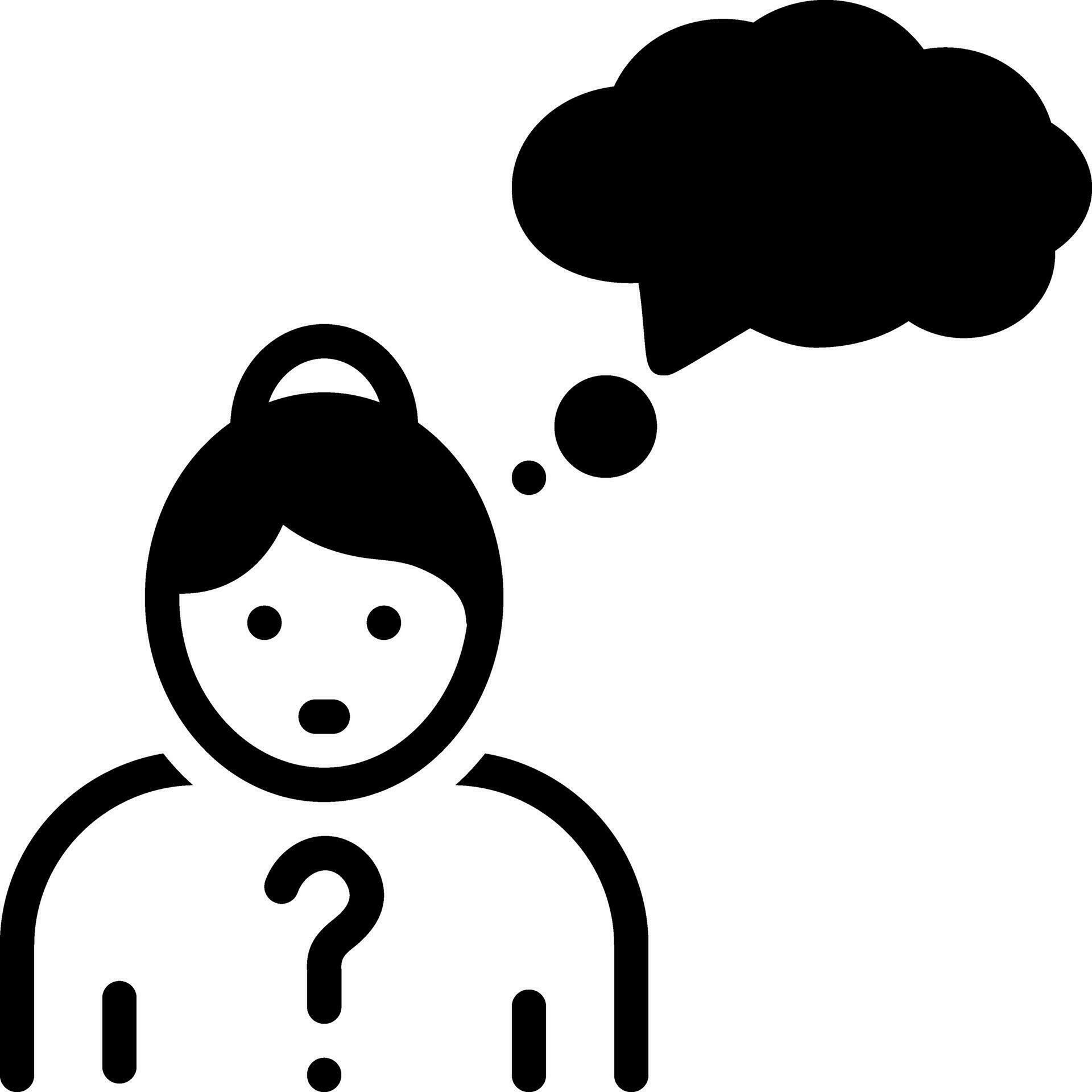 solid icon for thought 27268153 Vector Art at Vecteezy