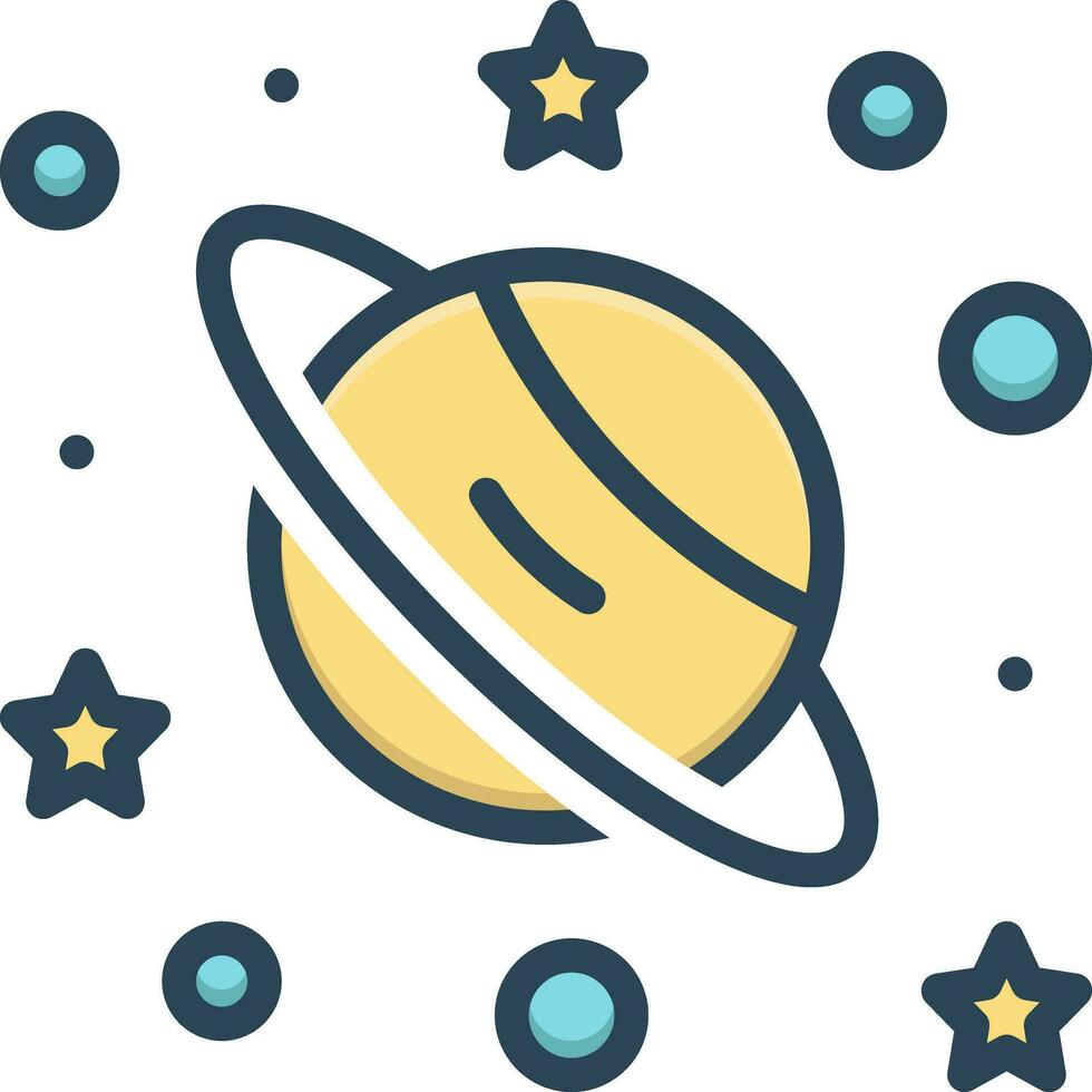 color icon for planet 27268895 Vector Art at Vecteezy