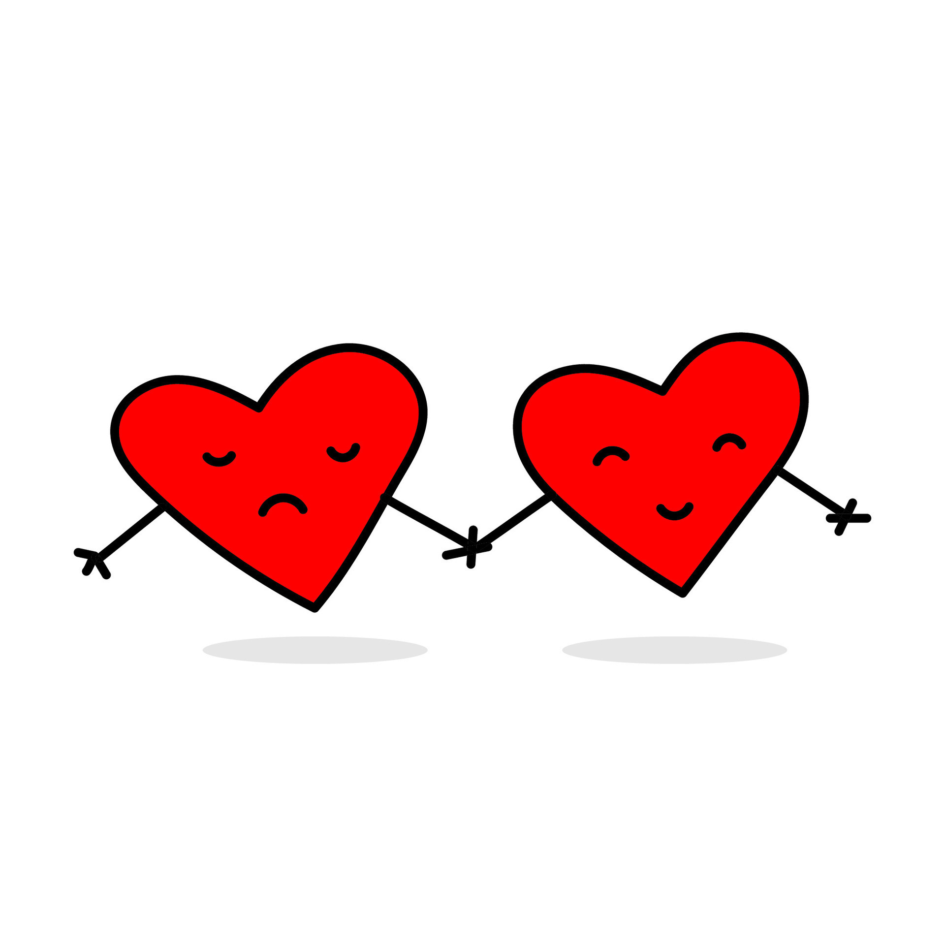 Color vector illustration of two hearts holding hands 27272801 Vector ... Color vector illustration of two hearts holding hands 27272801 Vector ...