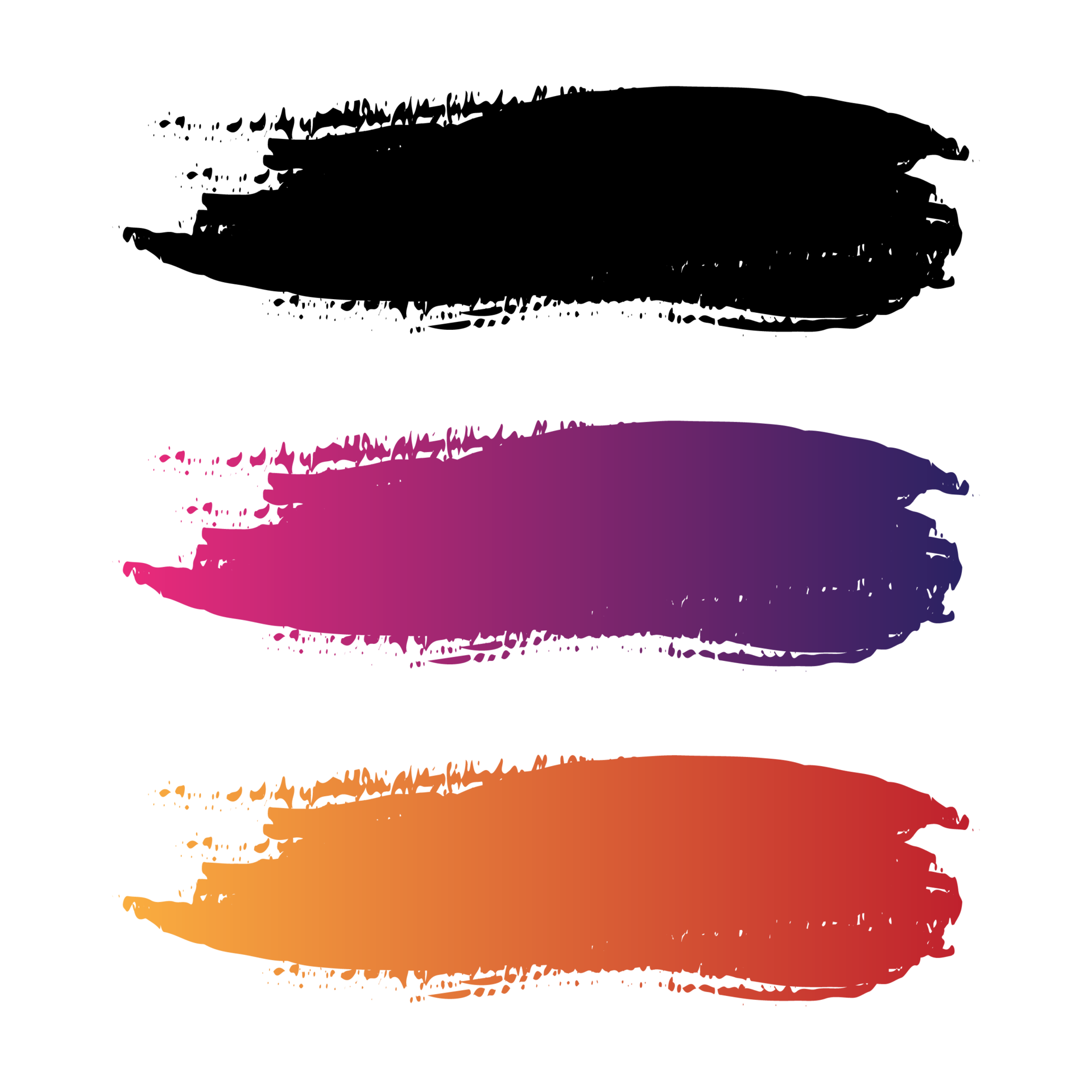 Paint brush stroke texture Three Colors 27286981 PNG Paint brush stroke texture Three Colors 27286981 PNG
