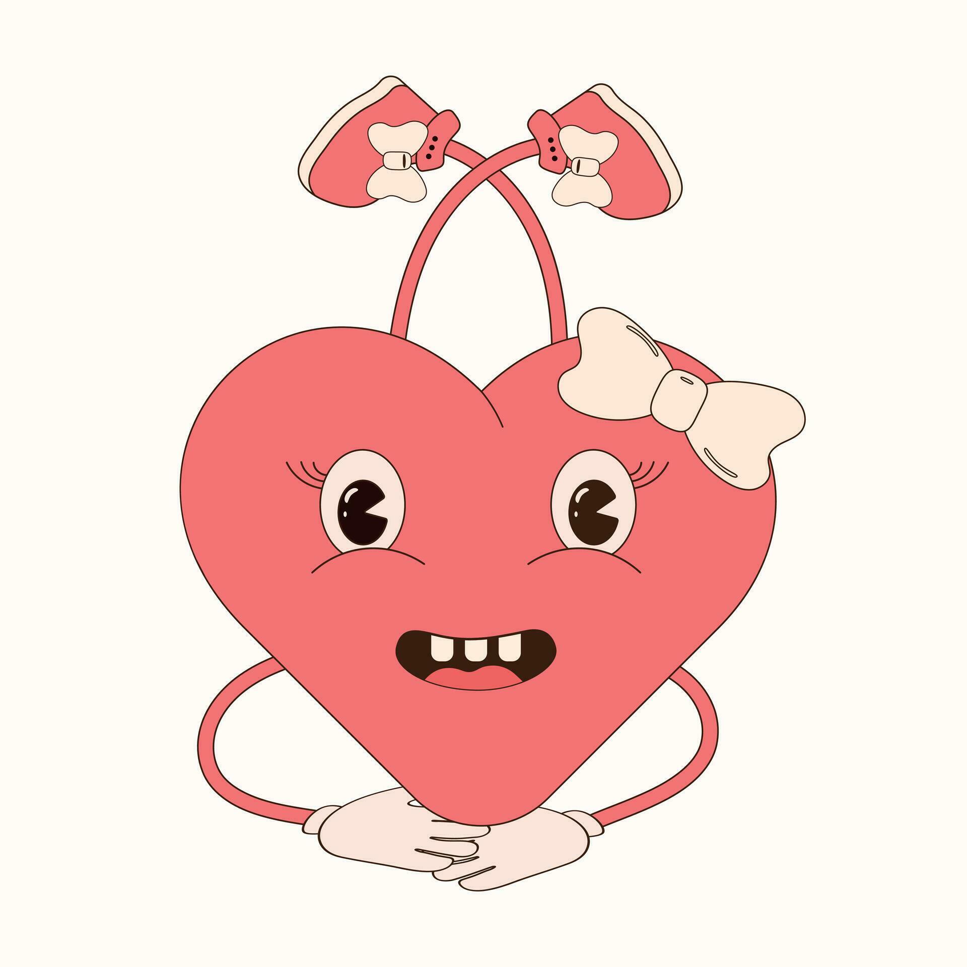 Retro style Valentines day. 2000s.Retro y2k style.Cartoon style.Retro ... Retro style Valentines day. 2000s.Retro y2k style.Cartoon style.Retro ...