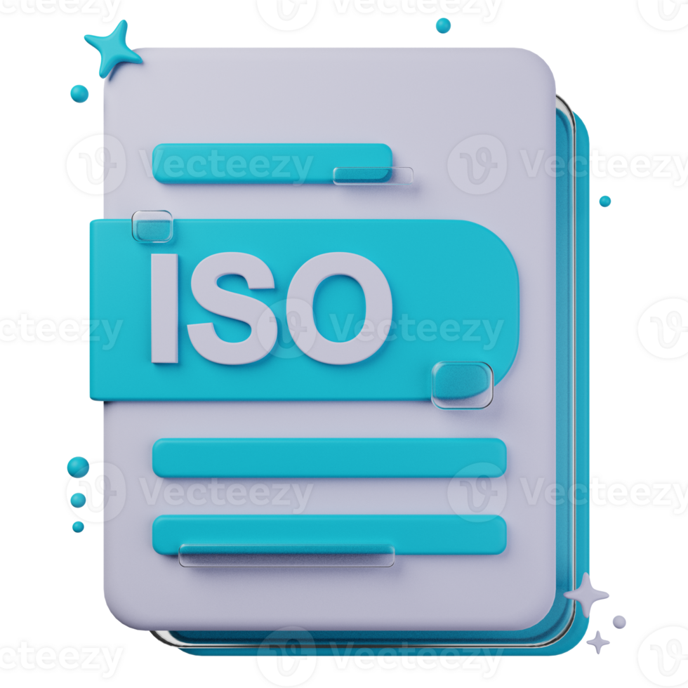 Iso File Format Of 3d Illustration File Format 3d Concept 3d Rendering 27292601 Png