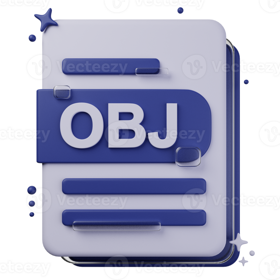 Obj File Format Of 3d Illustration File Format 3d Concept 3d Rendering 27292610 Png