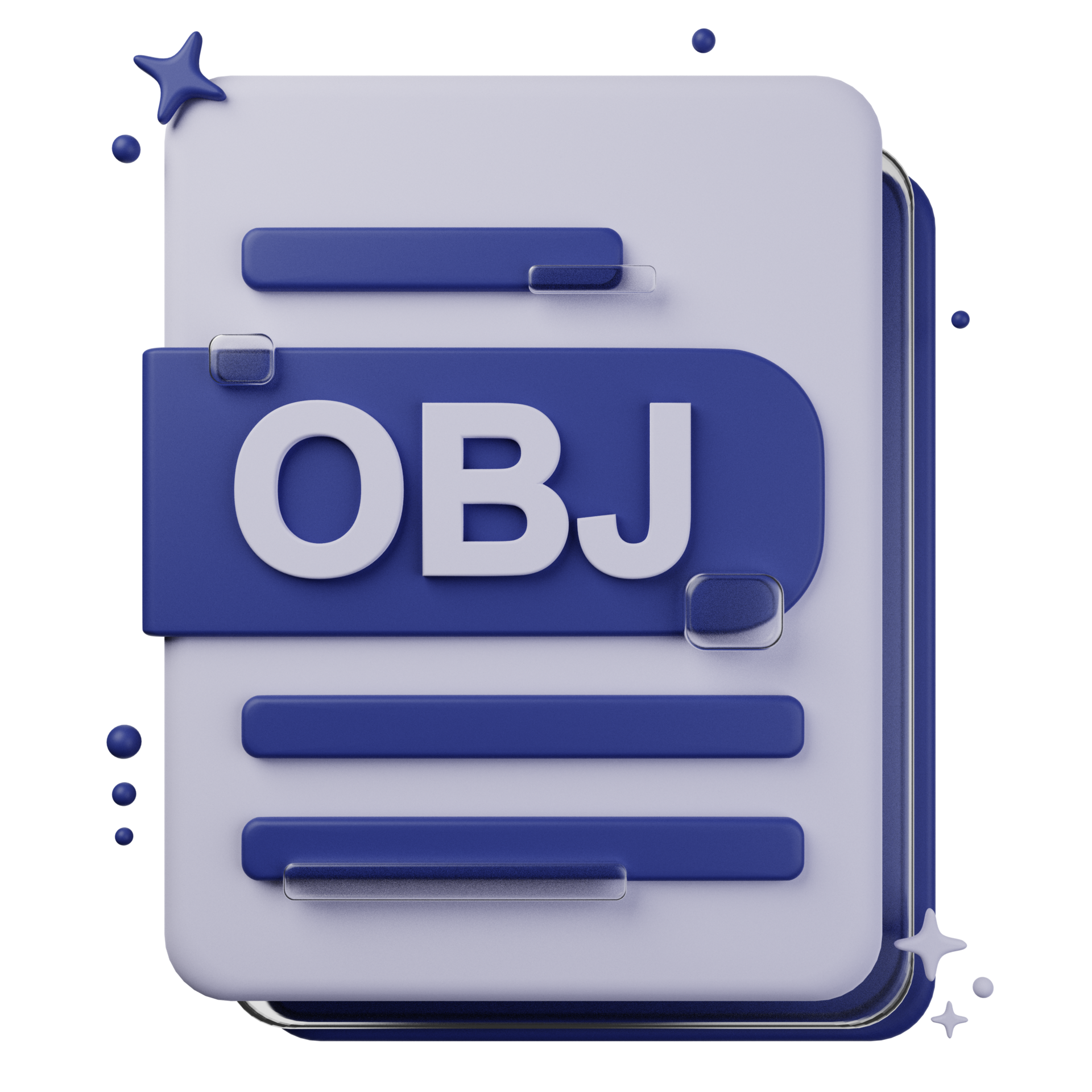 OBJ file format of 3D illustration. file format 3D concept. 3d ...