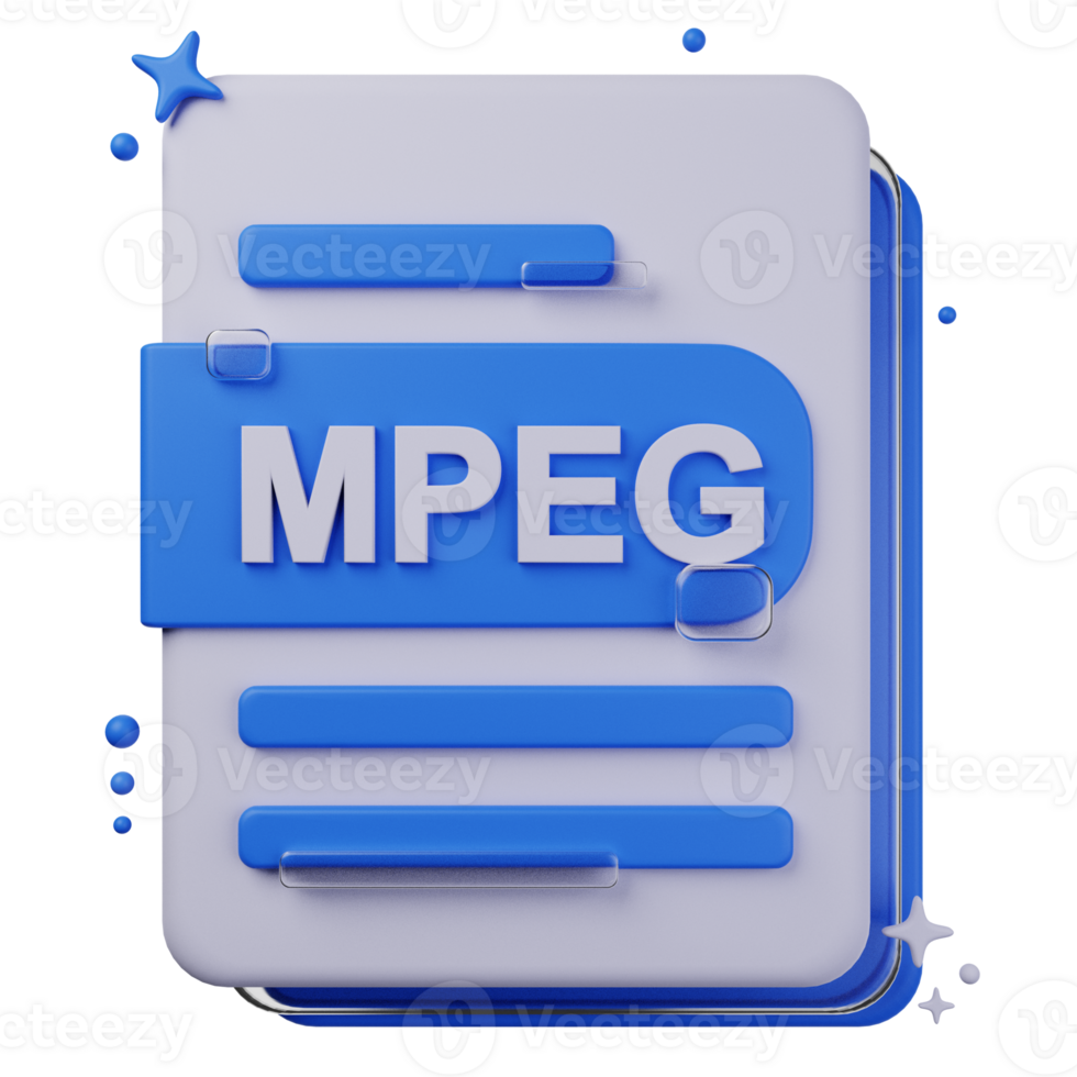 Mpeg File Format Of 3d Illustration File Format 3d Concept 3d Rendering 27292612 Png