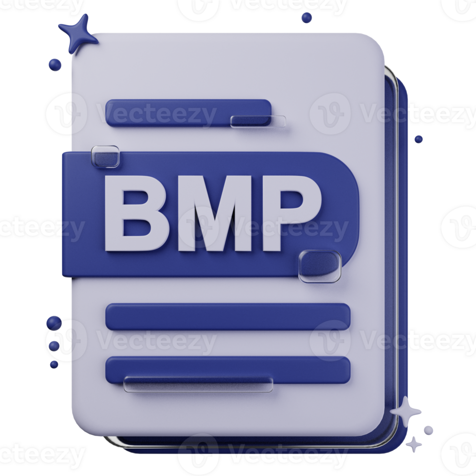 Bmp File Format Of 3d Illustration File Format 3d Concept 3d