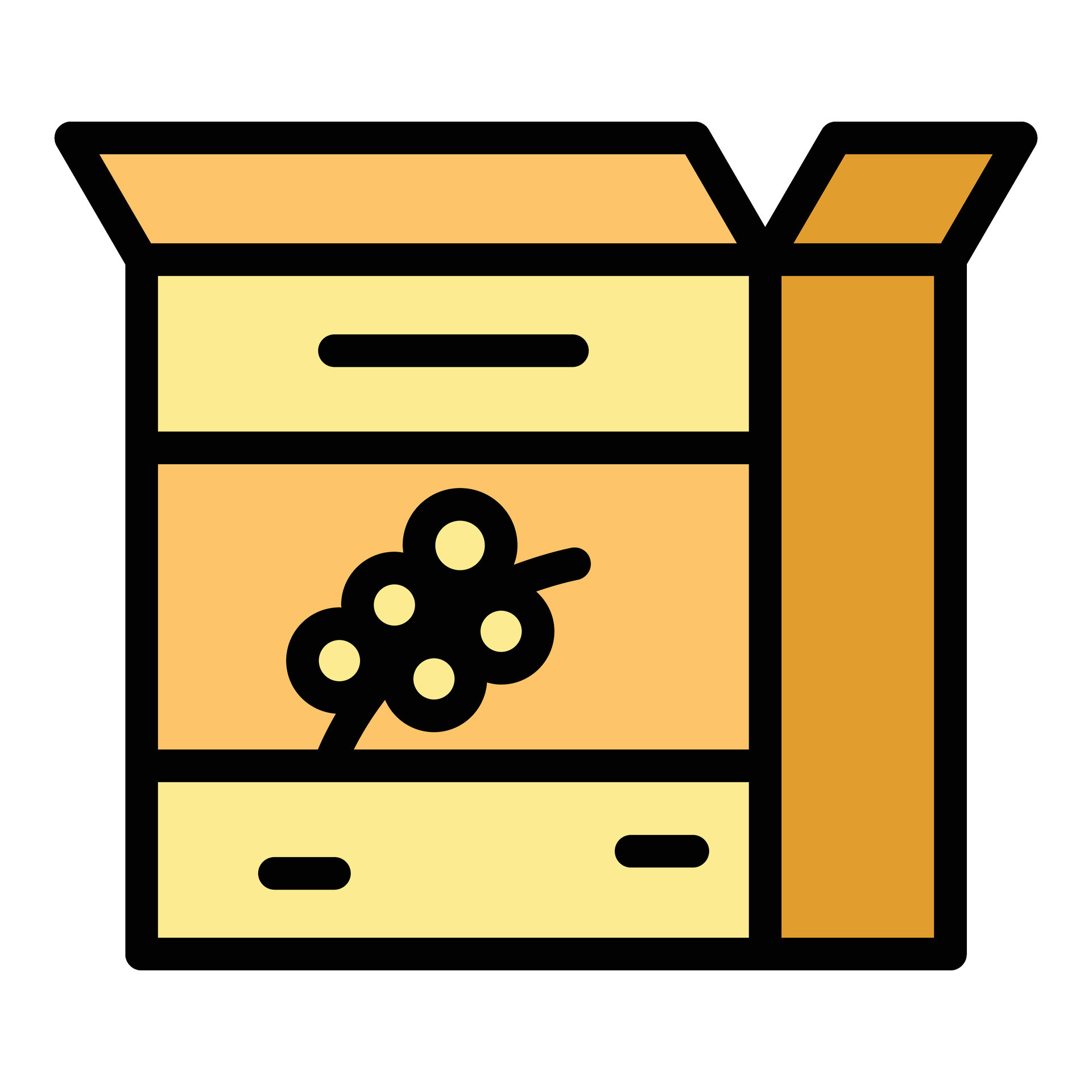Corn box icon vector flat 27293607 Vector Art at Vecteezy