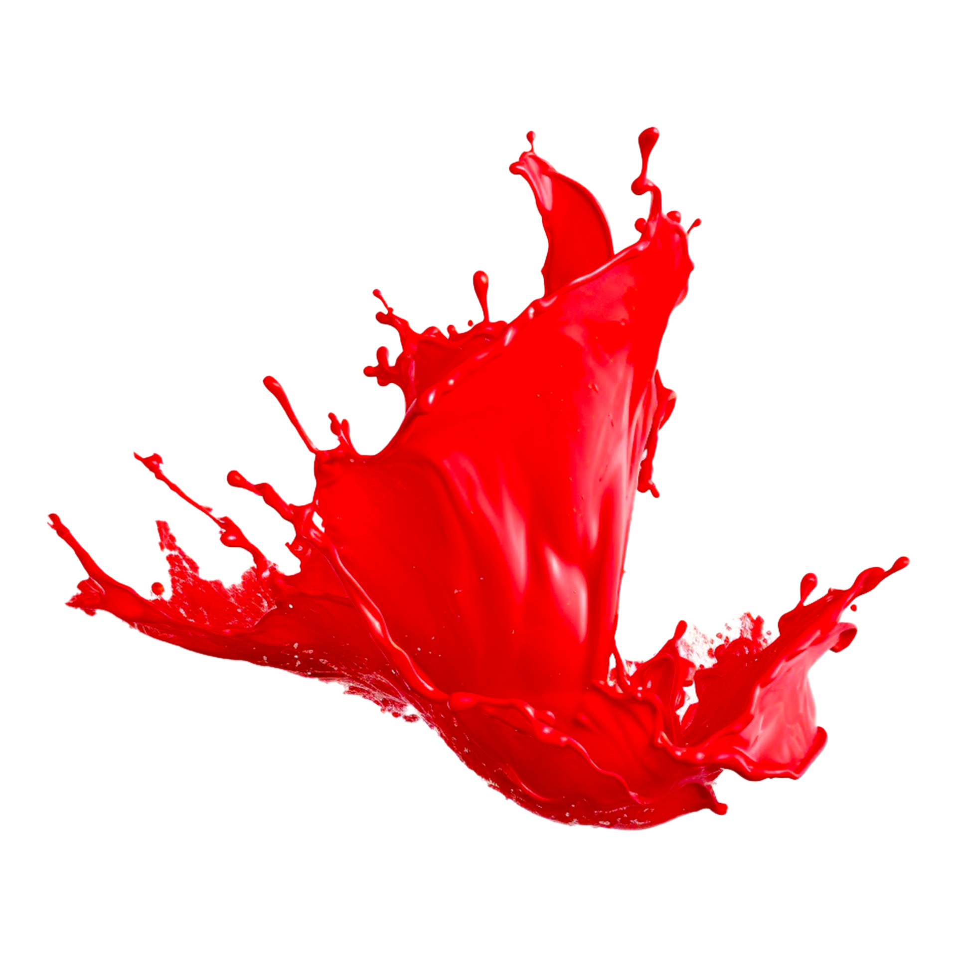 HD Red Liquid Paint Splash transparent background AI Generative 27296707 PNG