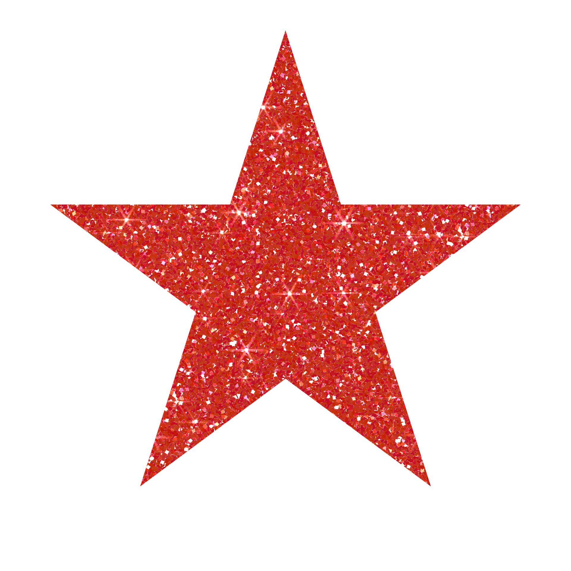 Red star glitter on transparent background 27296764 PNG