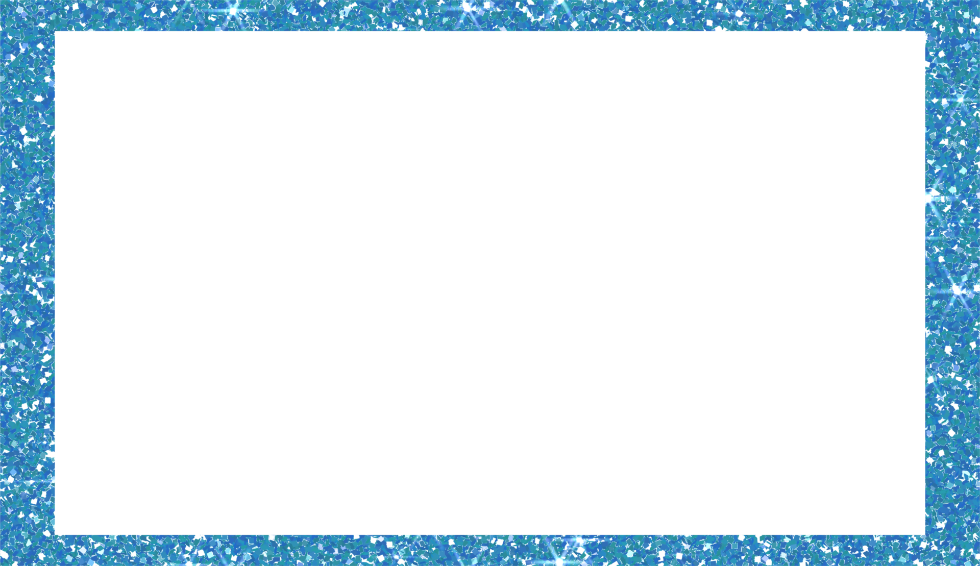 Blue frame glitter on transparent background. Rectangle element .Design ...