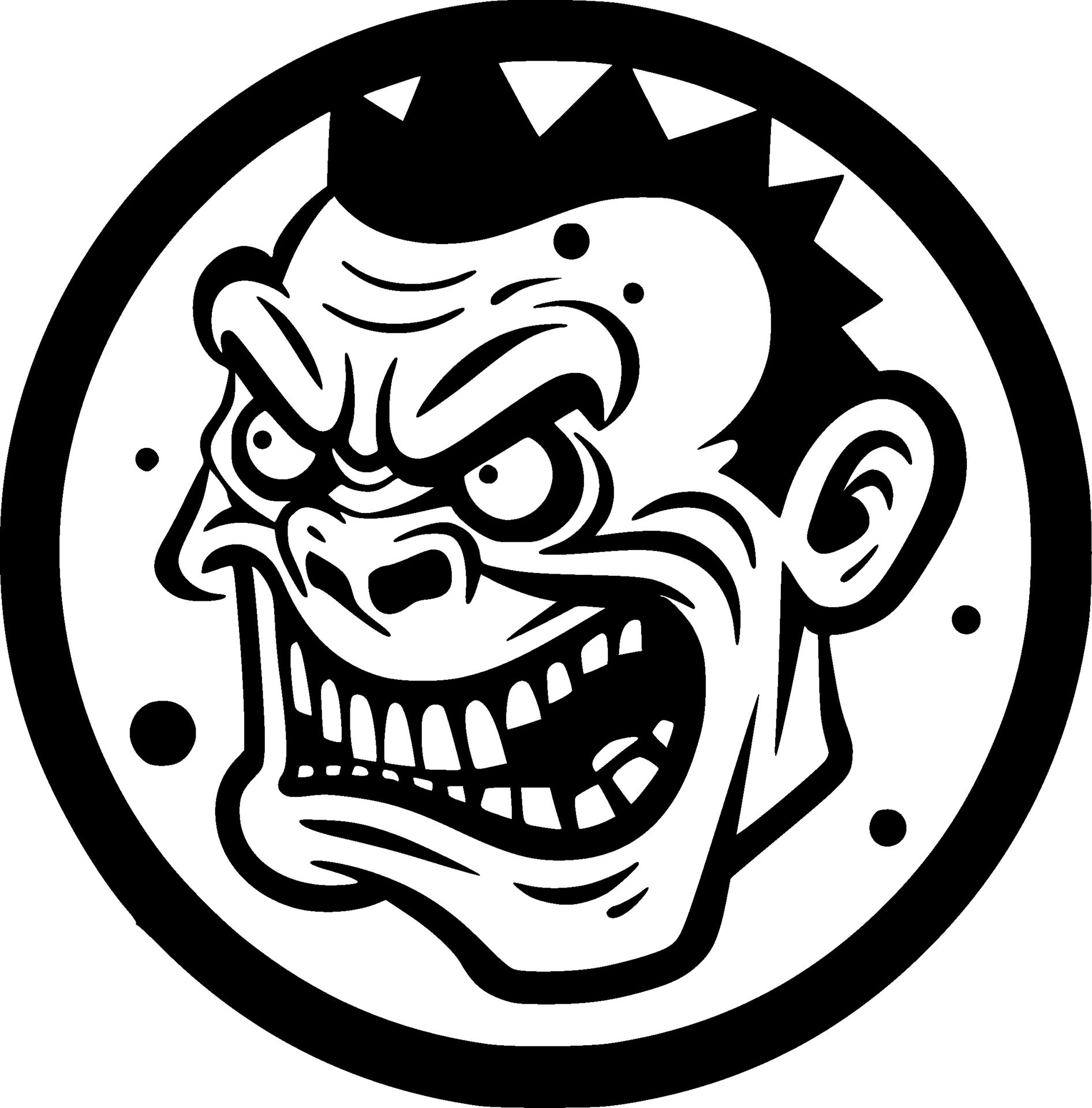 Zombie - Minimalist and Flat Logo - Vector illustration 27301084 Vector ...