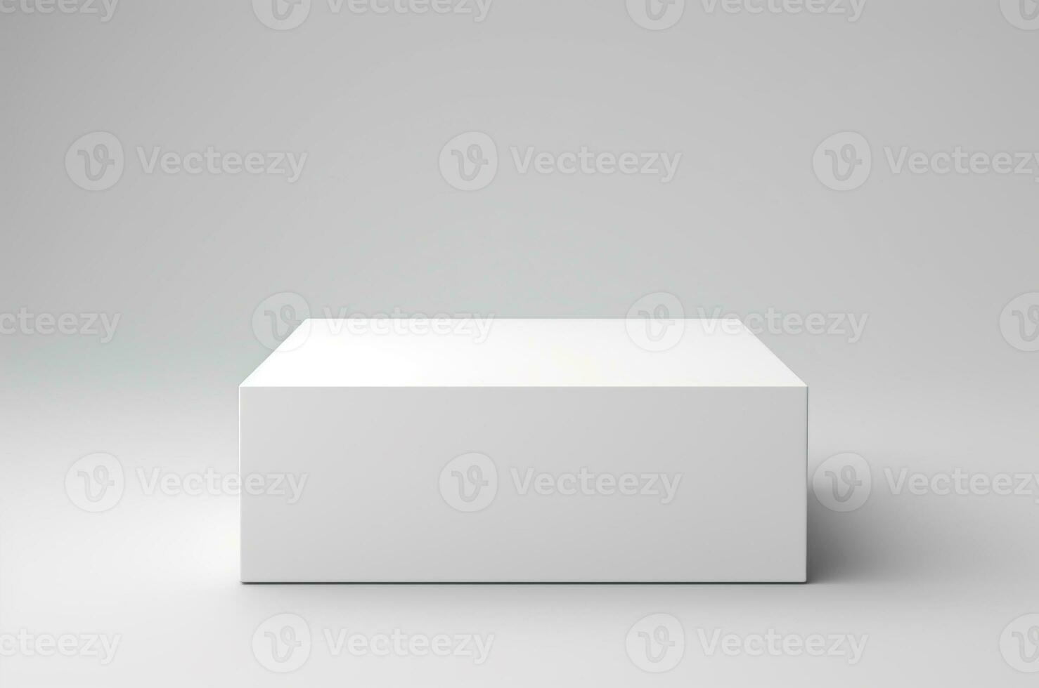 White box mockup on a white background. Front view. 27303322 Stock Photo at Vecteezy