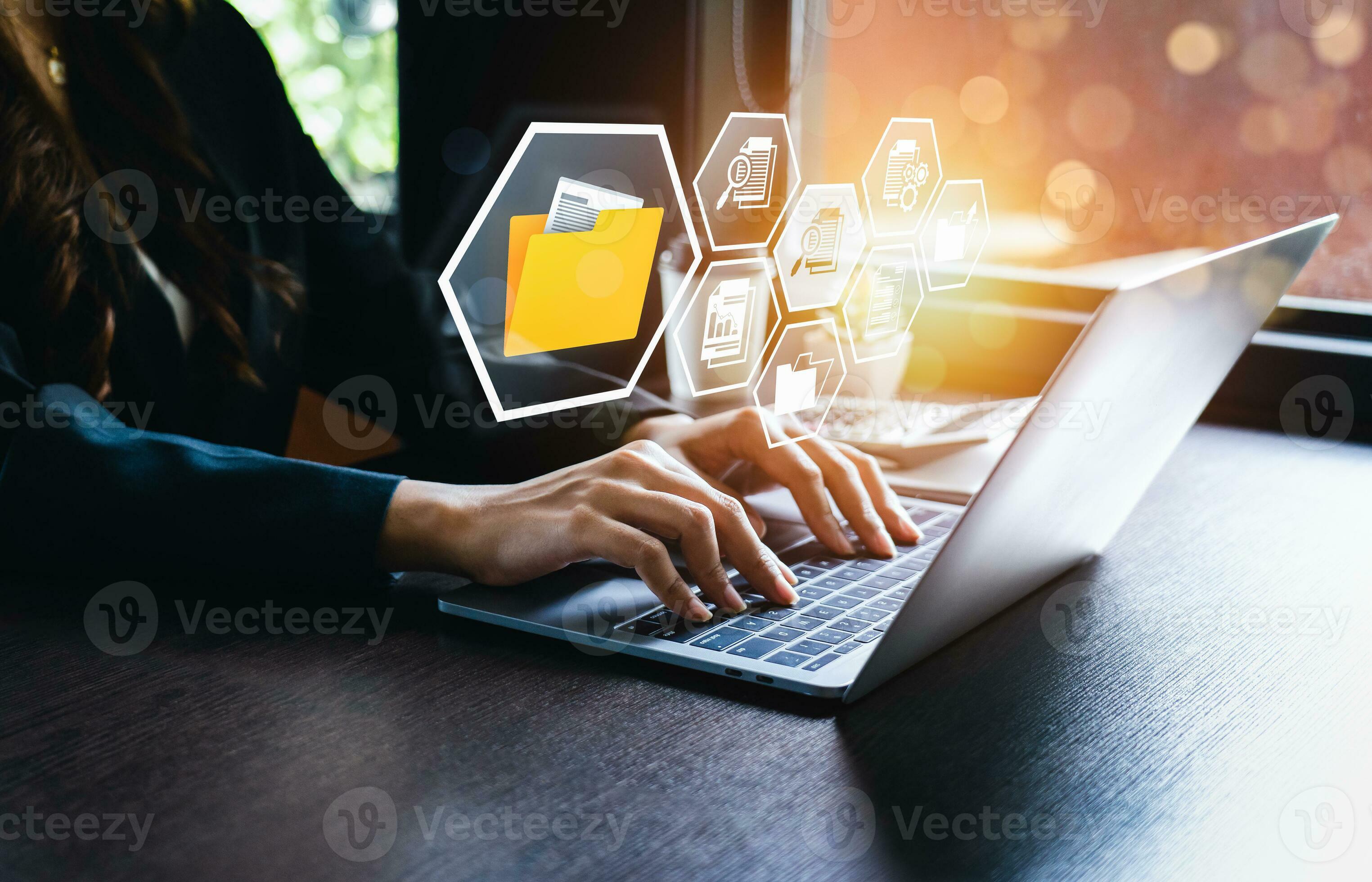 Document Management System DMS, software to store, organize, track, and ...