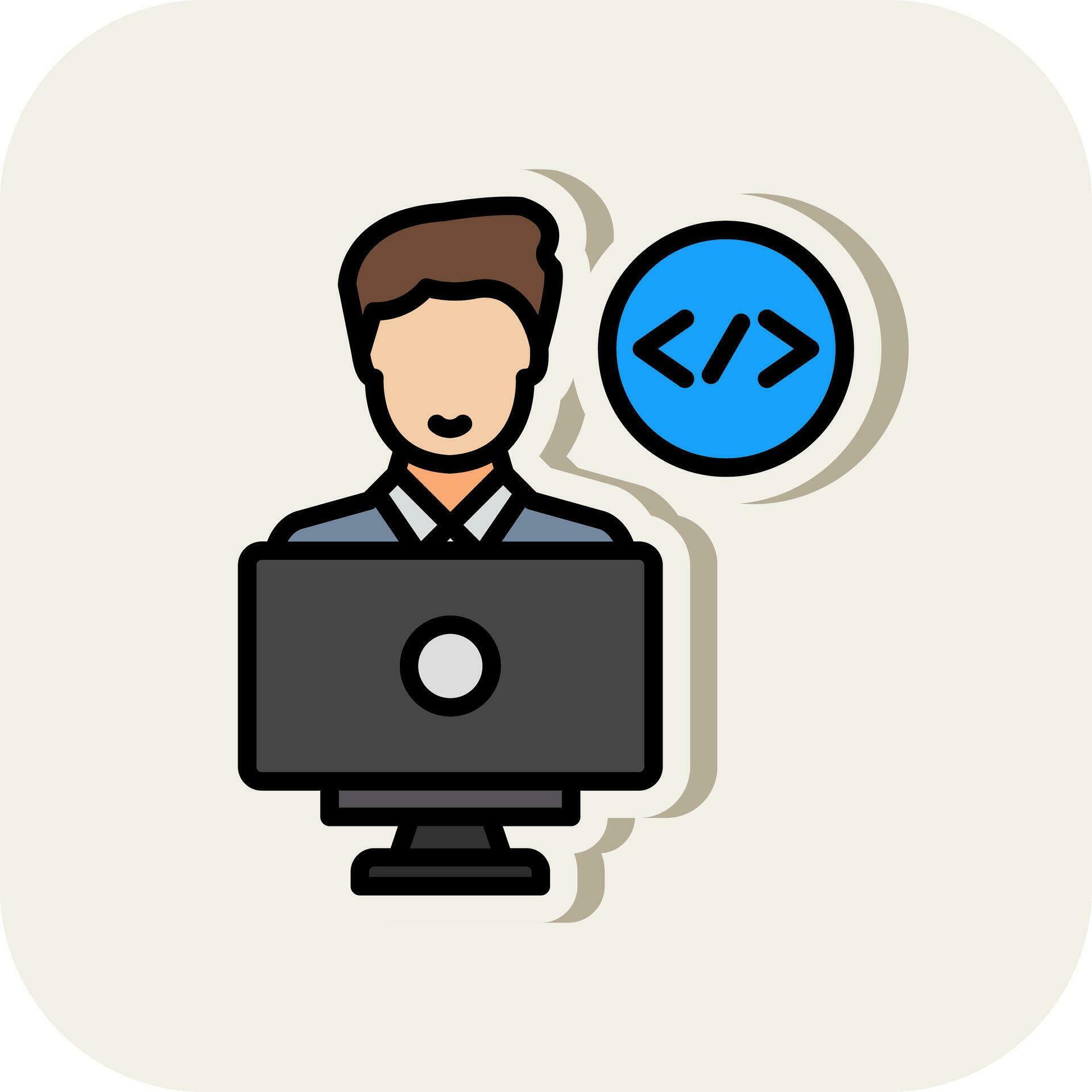 Programmer Vector Icon Design 27305832 Vector Art at Vecteezy