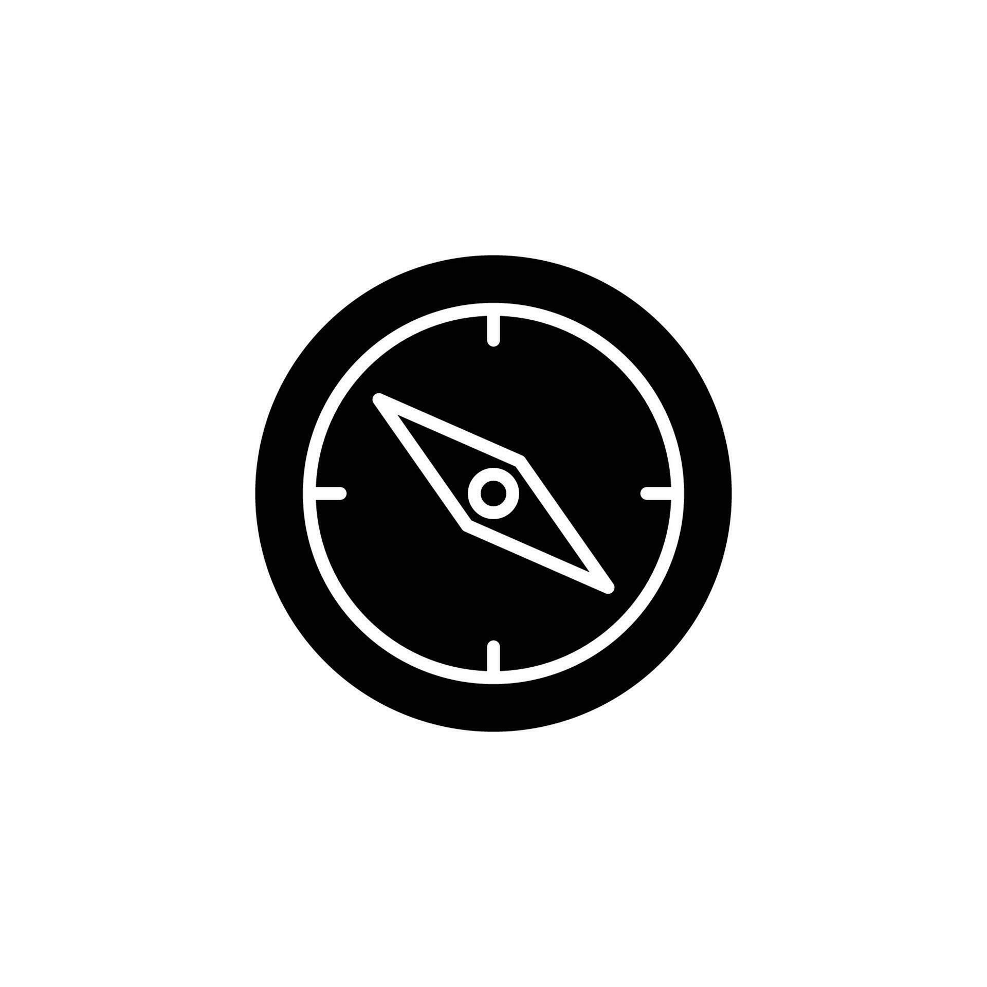 compass icon. solid icon 27307916 Vector Art at Vecteezy