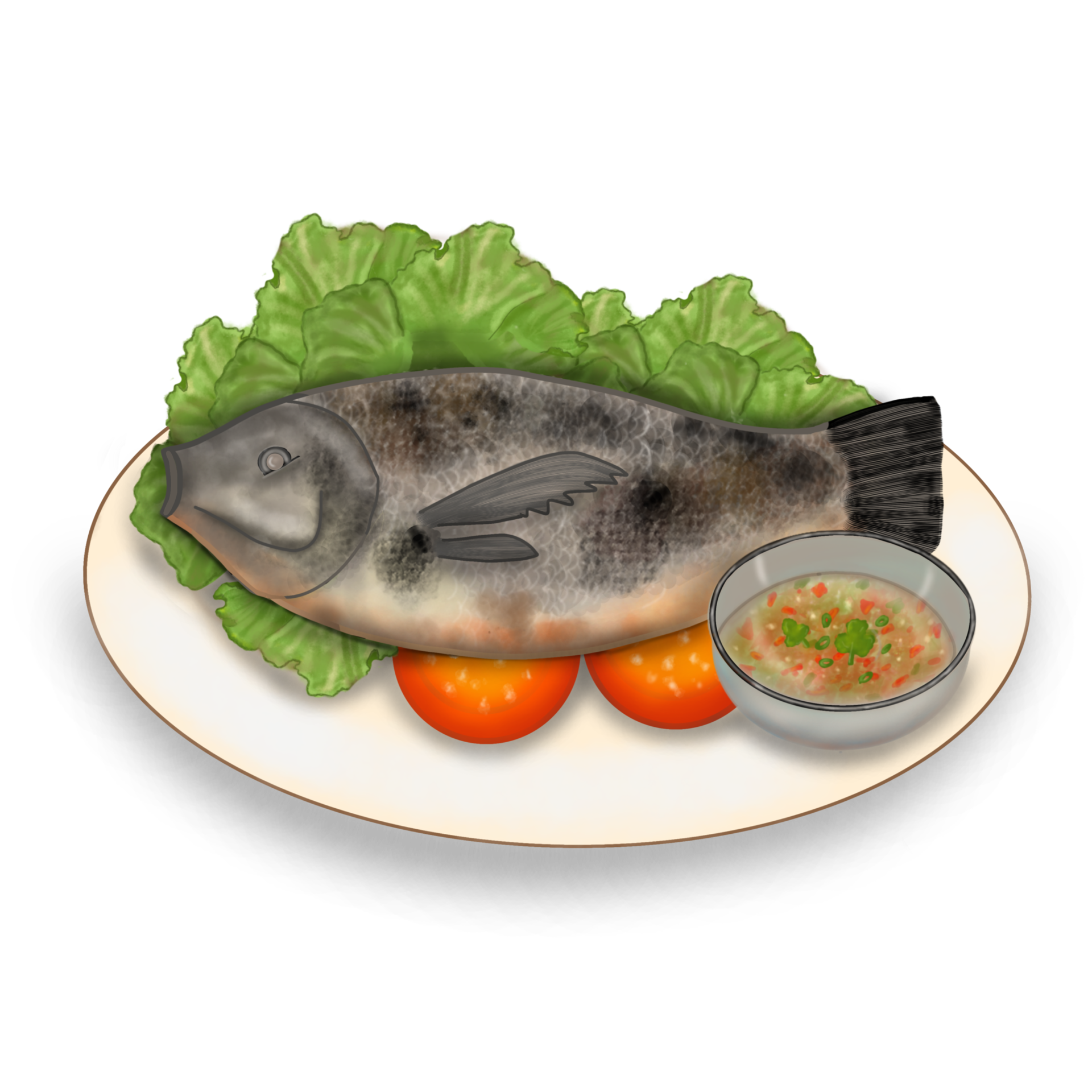Grilled fish seafood illustration 27310186 PNG Grilled fish seafood illustration 27310186 PNG