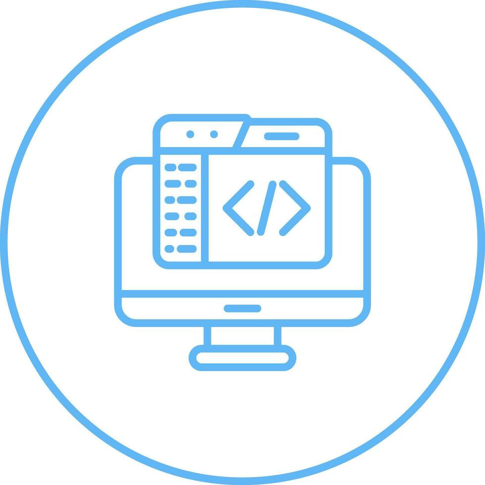 Code Editor Vector Icon 27337819 Vector Art at Vecteezy