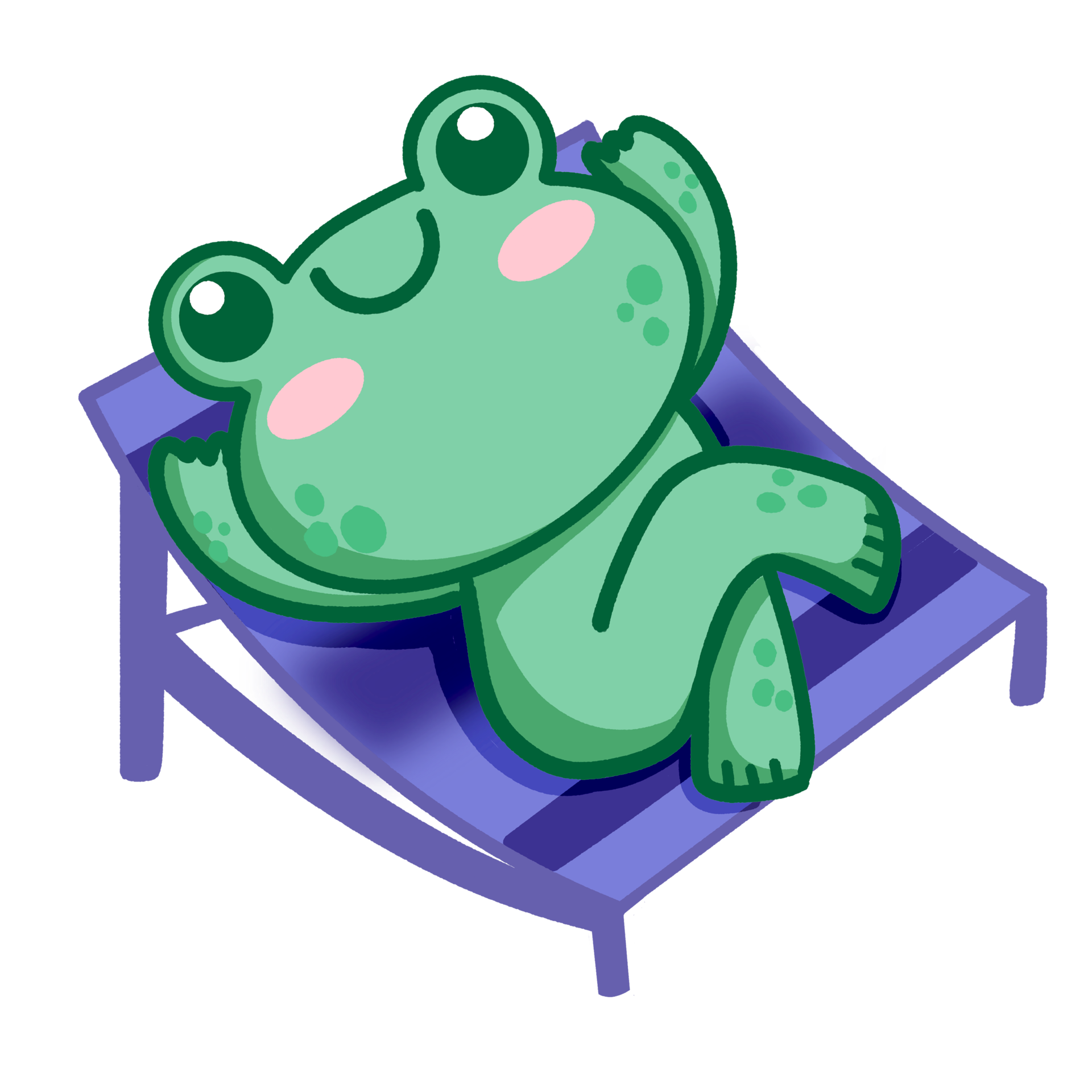 Be Well Cute Frog 27348930 Png