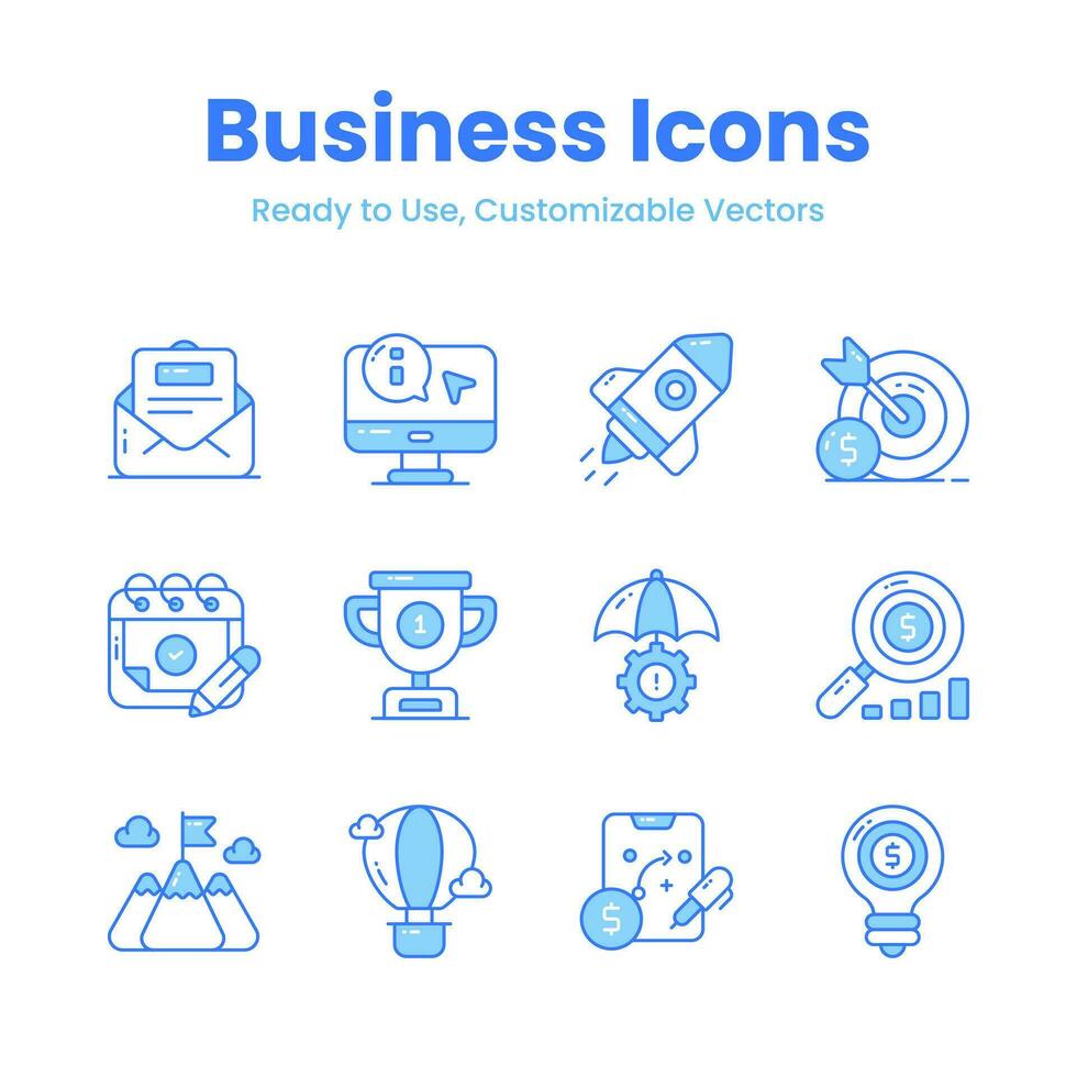 Grab this carefully crafted business icons set, read to use for web ...