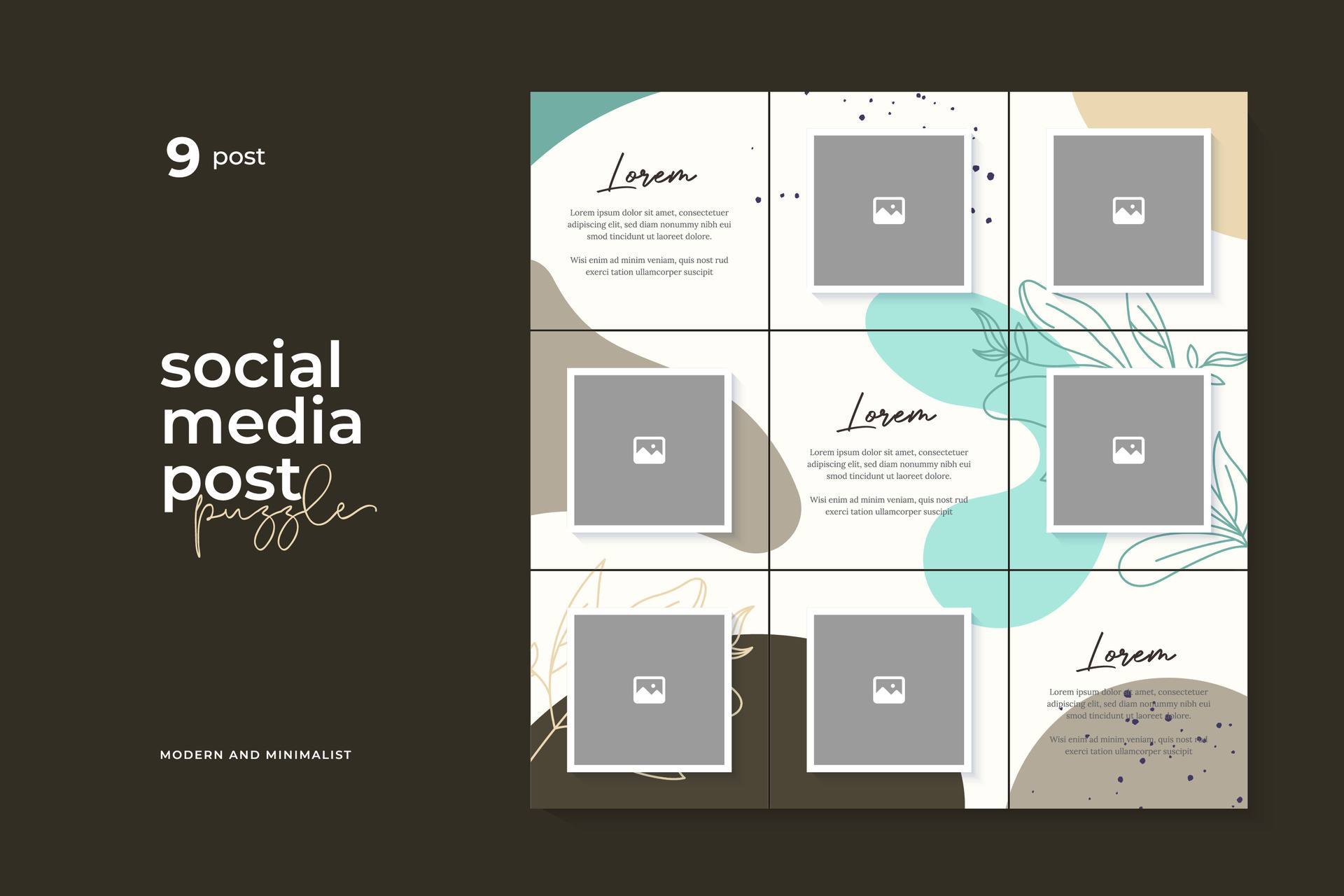 Vector Design Template for Social Media Post Puzzle 27375109 Vector Art at Vecteezy