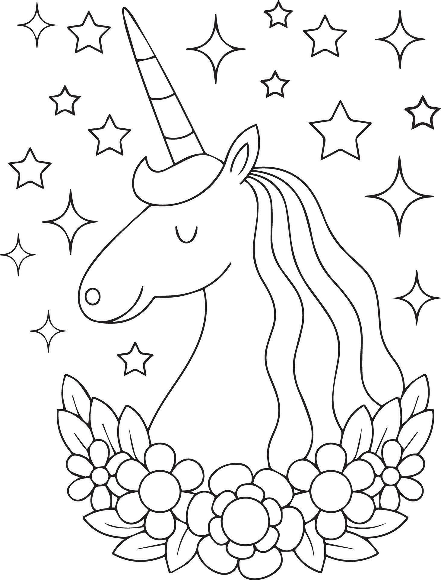 Free vector cute coloring book with unicorn- unicorn coloring pages ... Free vector cute coloring book with unicorn- unicorn coloring pages ...