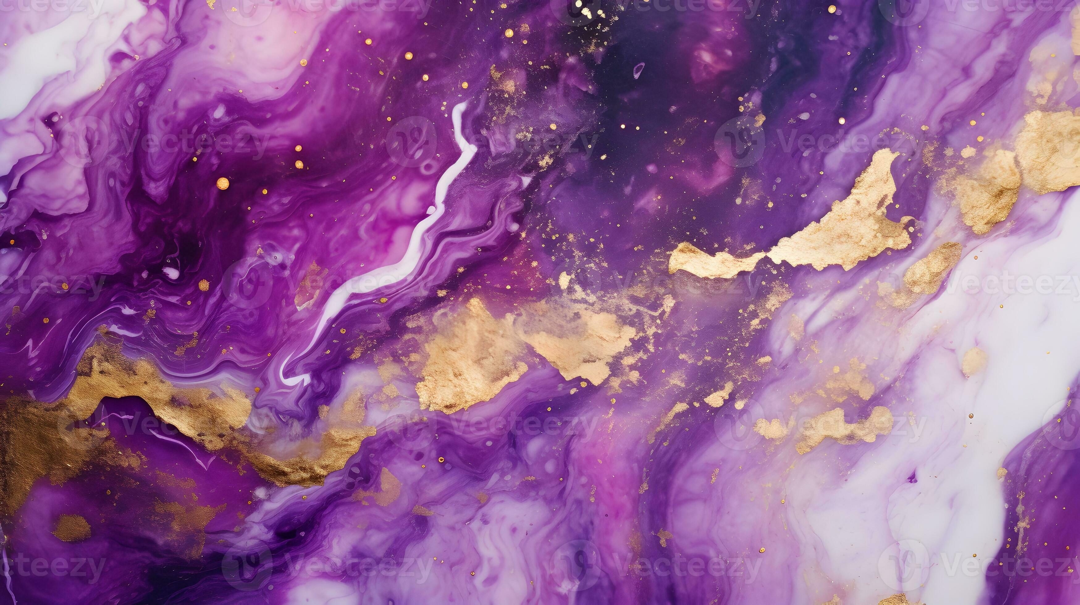 Abstract oil painting background. Purple color texture. Brushstrokes of ...